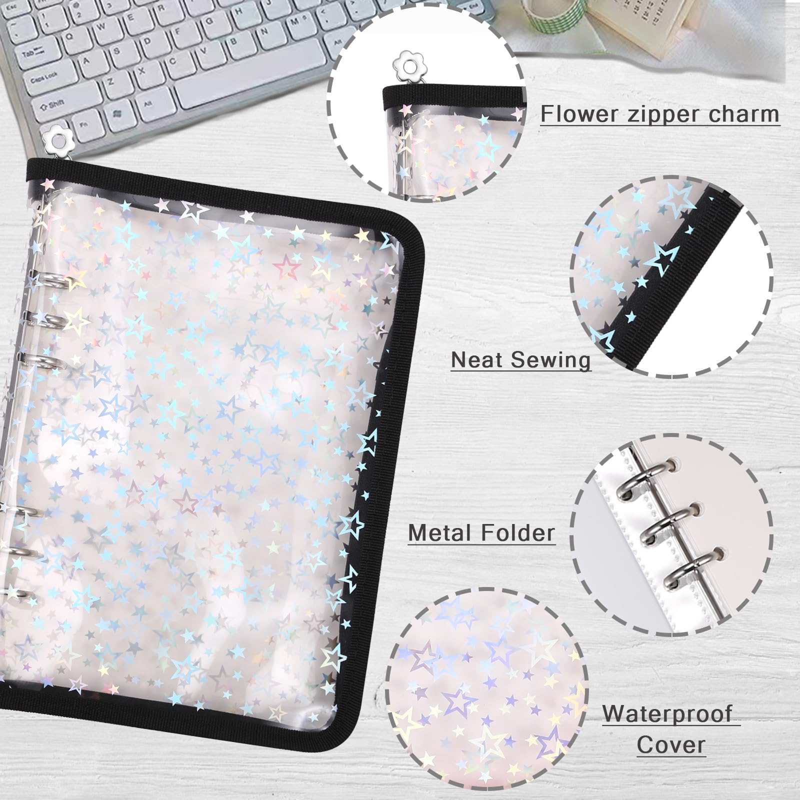 Snapklik.com : MUDOR 4 In 1 Sticker Storage Organizer, A5 Sticker ...