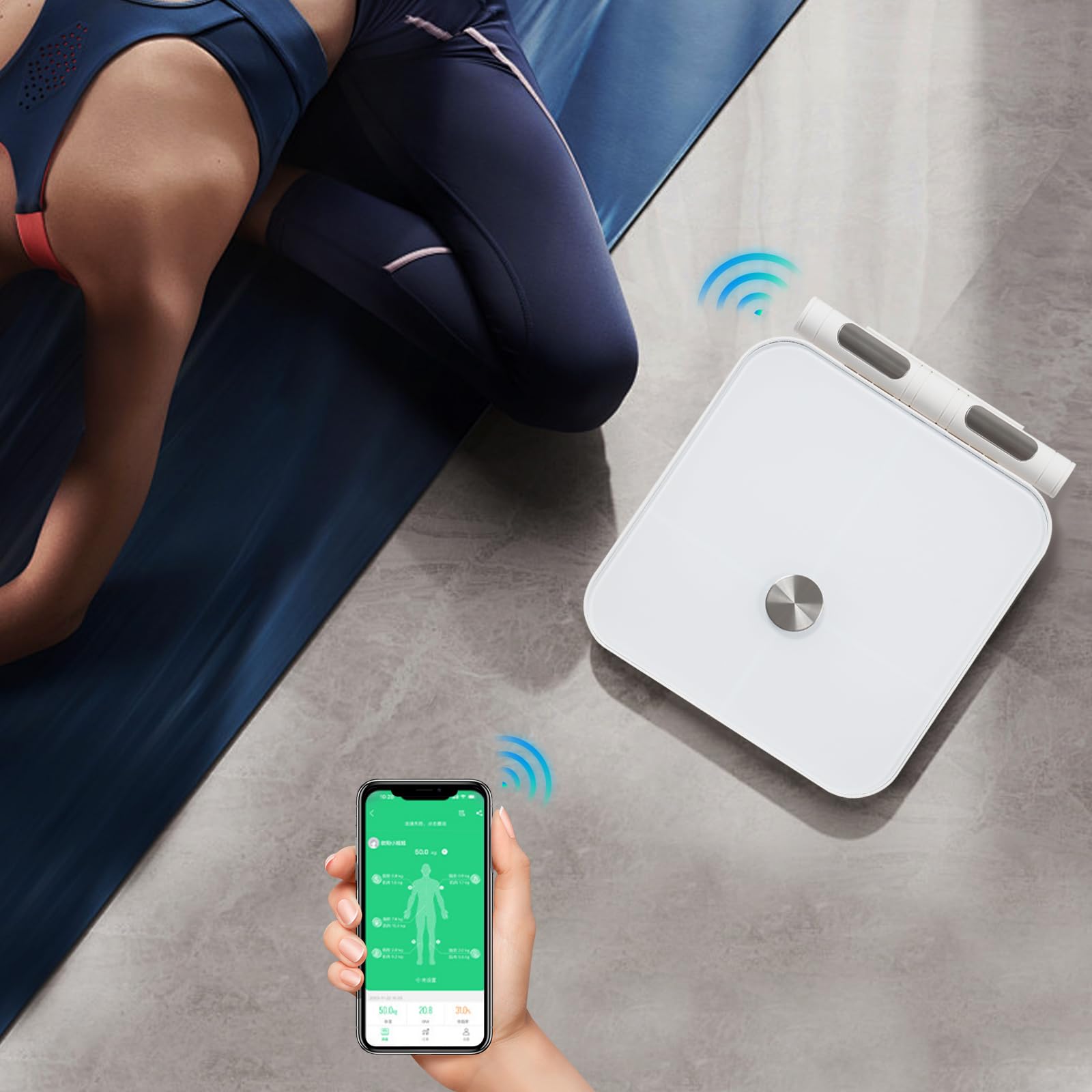 Snapklik.com : Eleeferri Smart Body Fat Scale, 8 Electrode Body ...