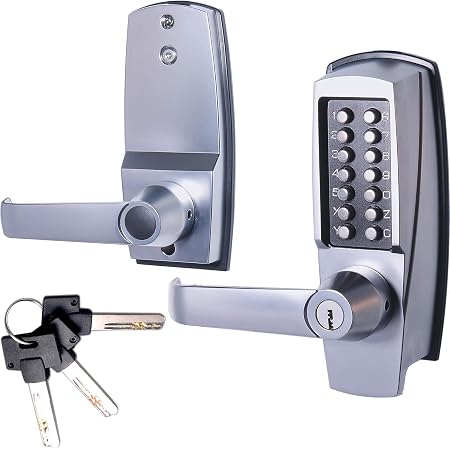 Elemake Keyless Entry Door Knob Lock Deadbolt Keypad Sabbath Lock ...