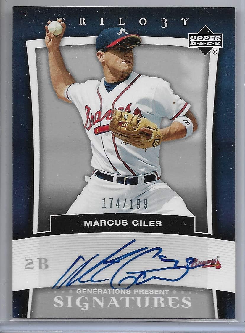 Amazon.com: 2006 Upper Deck Trilogy Baseball Marcus Giles Autograph ...