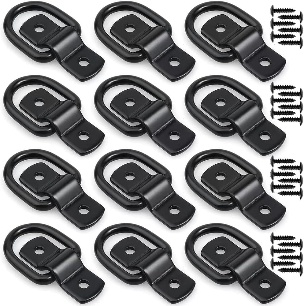 Amazon.com: 1/4" D-Rings Anchor Lashing Ring Surface Floor Mount ...