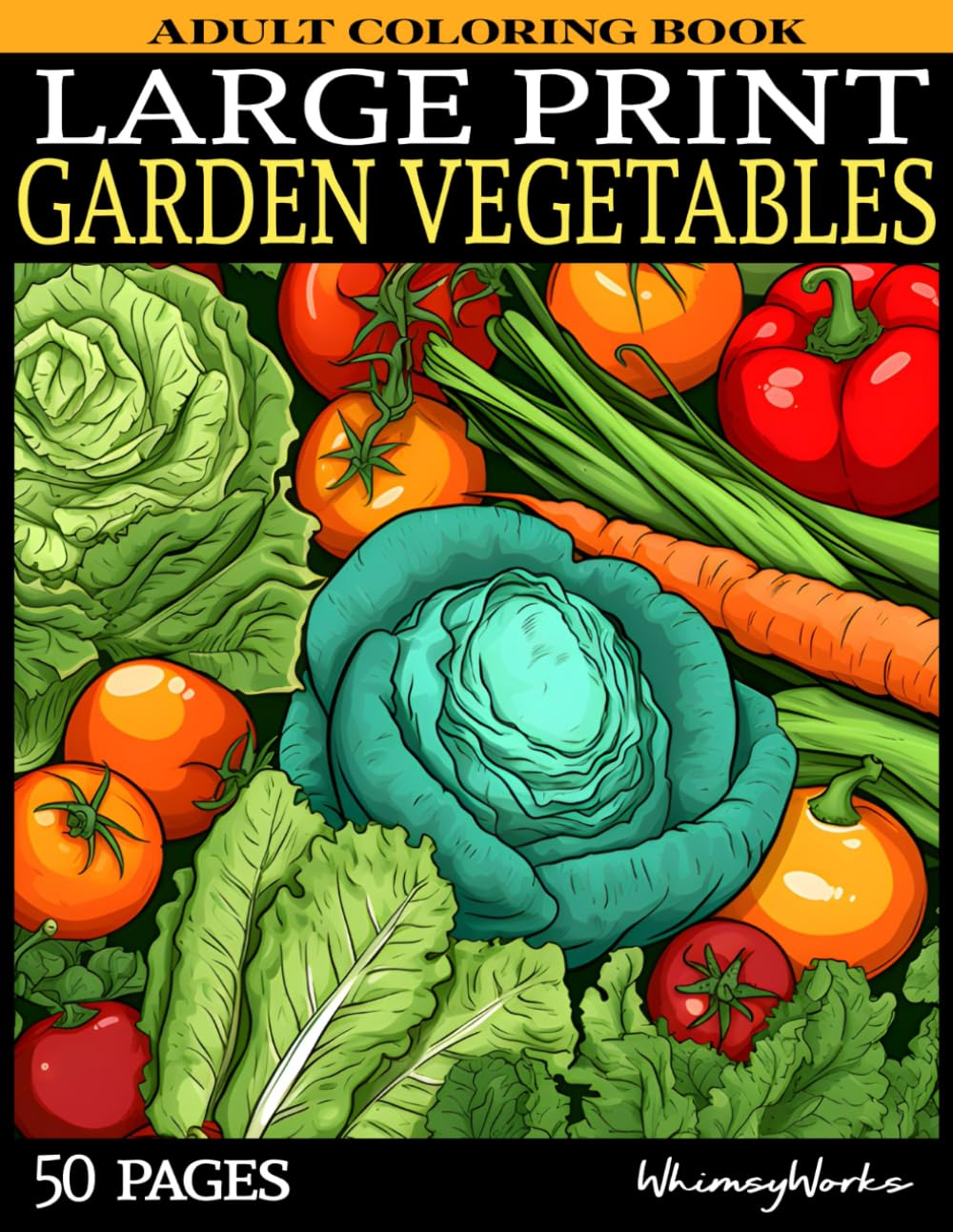 Amazon.com: Easy Coloring Book for Adults: A Large Print Garden ...