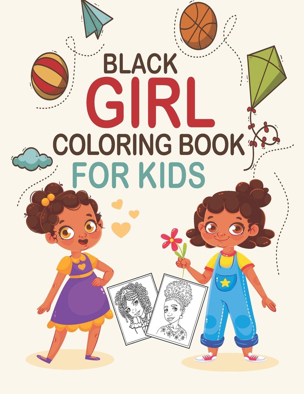 Buy Black Girl Coloring Book For Kids: Coloring Book for Young Black ...