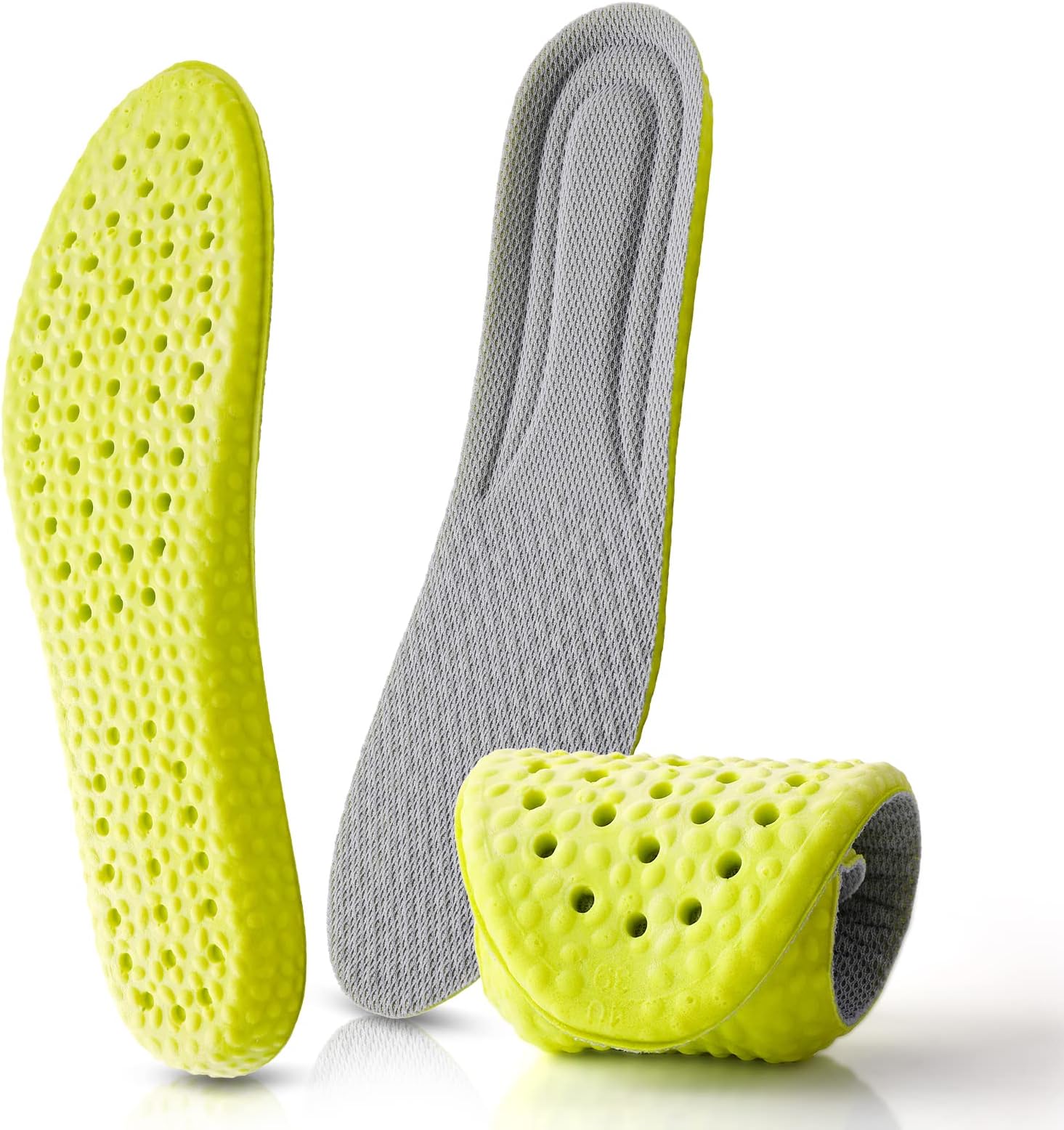 Amazon.com: WLLHYF 1 Pair Memory Foam Shoe Insoles, Prevent Foot Odor ...