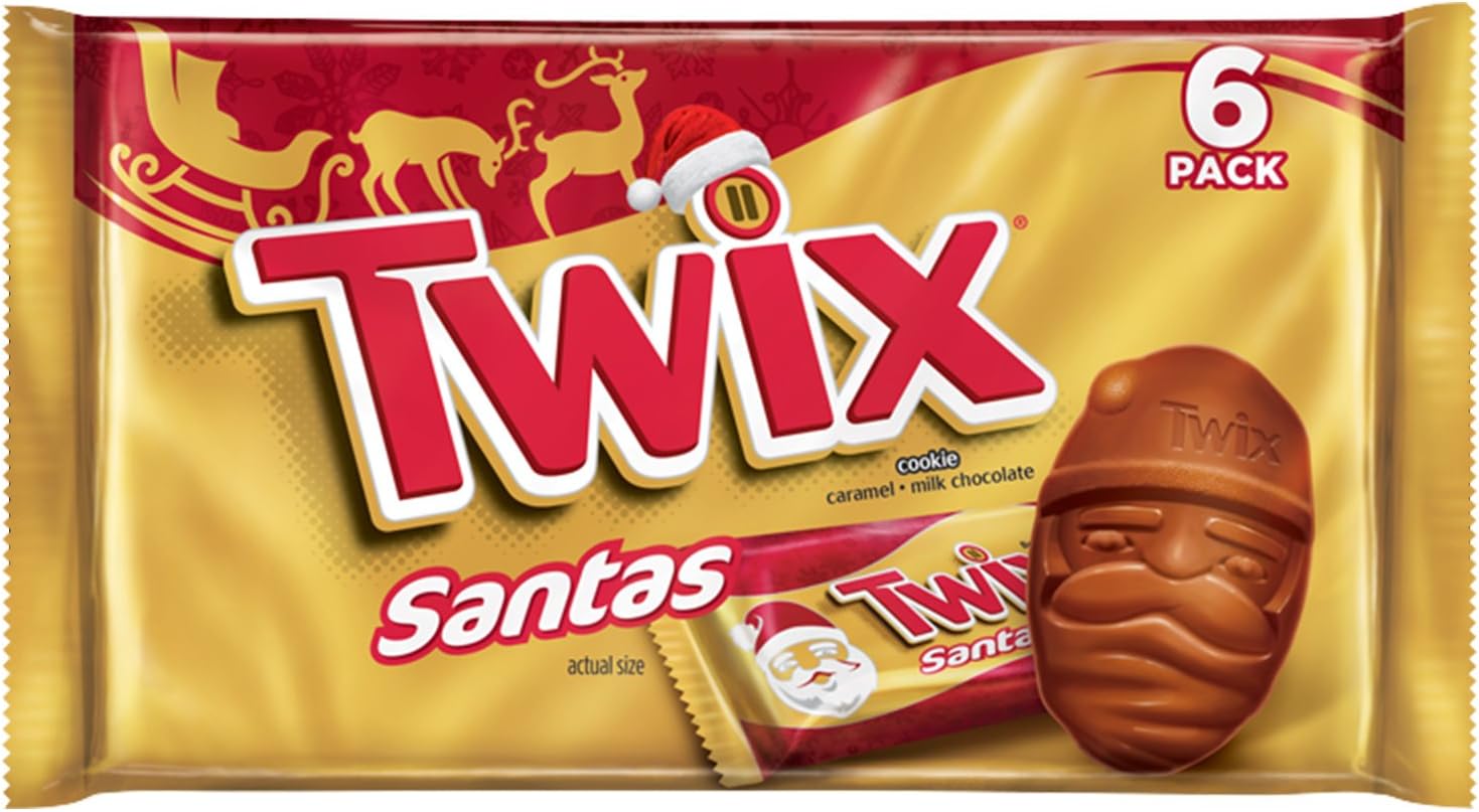 Amazon.com : TWIX Holiday Caramel Singles Size Chocolate Cookie Bar ...