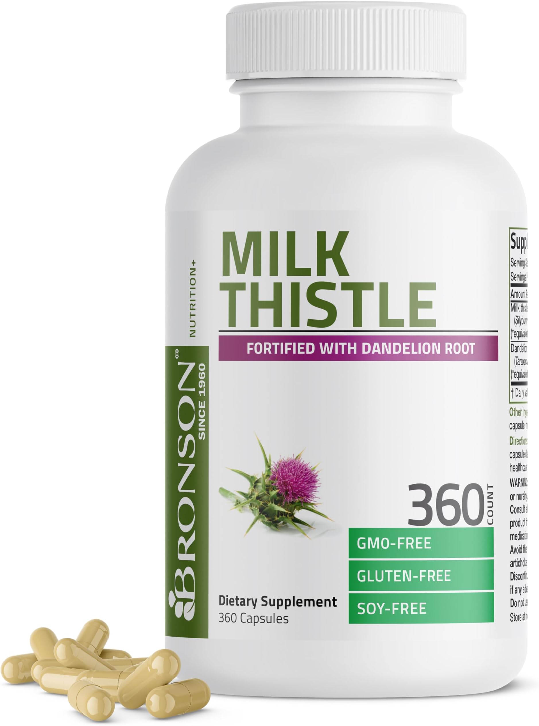 Amazon.com: Superior Labs Milk Thistle NonGMO - 80% Silymarin ...
