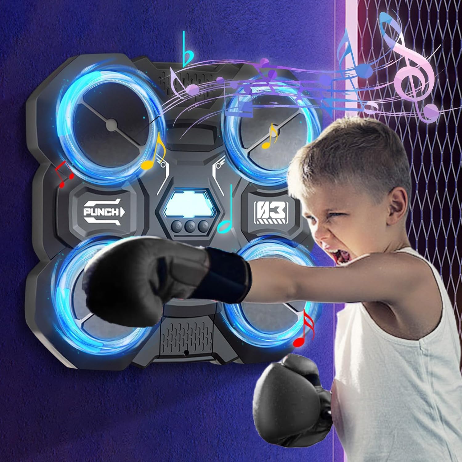 Music Boxing Machine with Boxing Gloves, Smart Music Boxing Machine ...