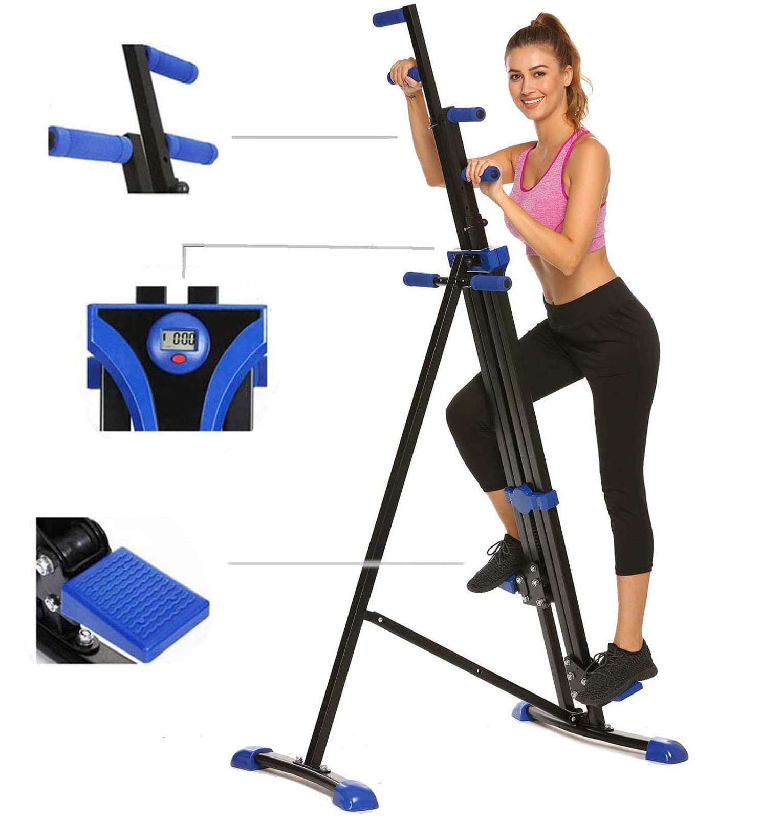 Buy Vertical Climber for Home Gym Upgrade Folding Exercise Stair ...