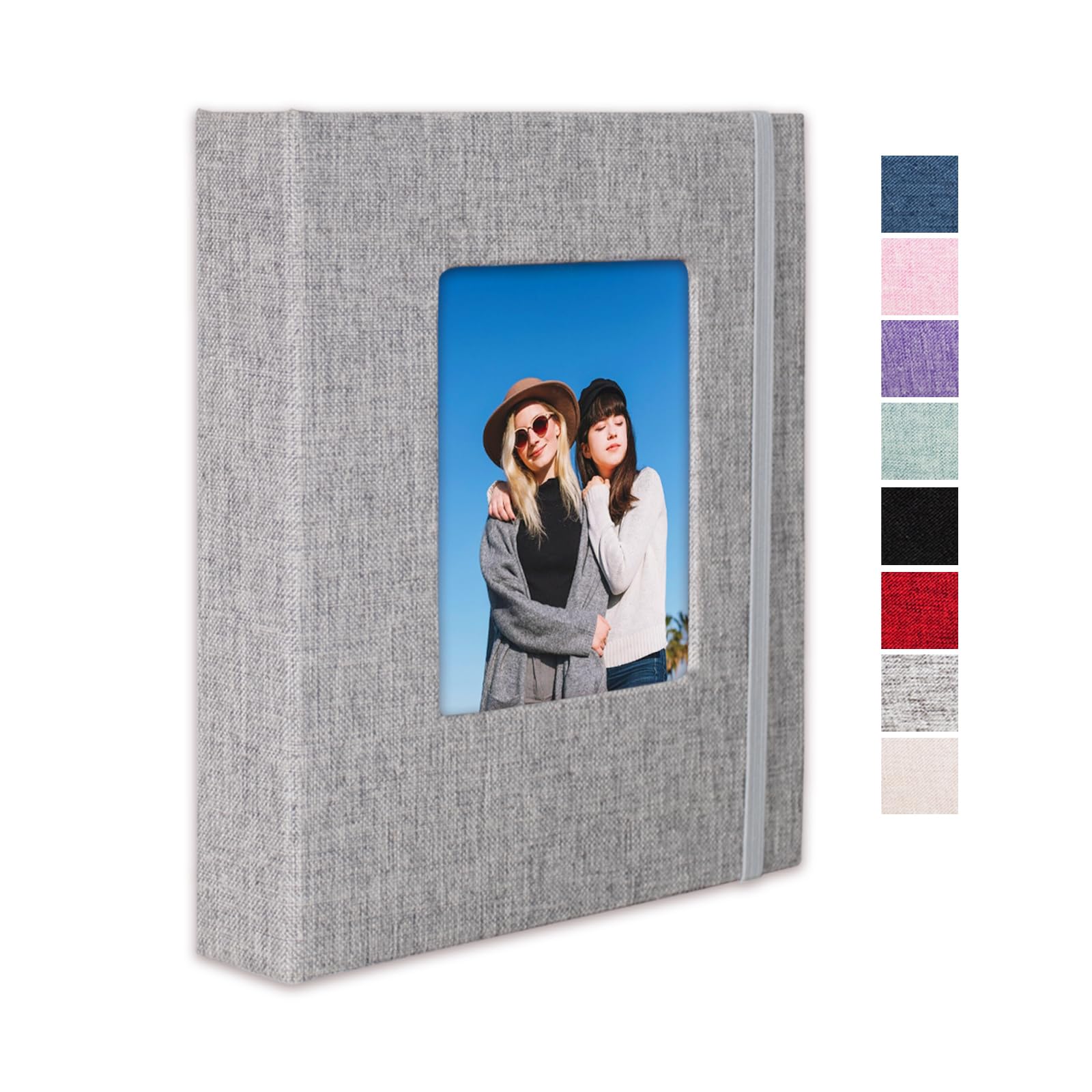 Amazon.com: Small Photo Album 5x7 Linen Picture Book, Each Mini 26-Page ...