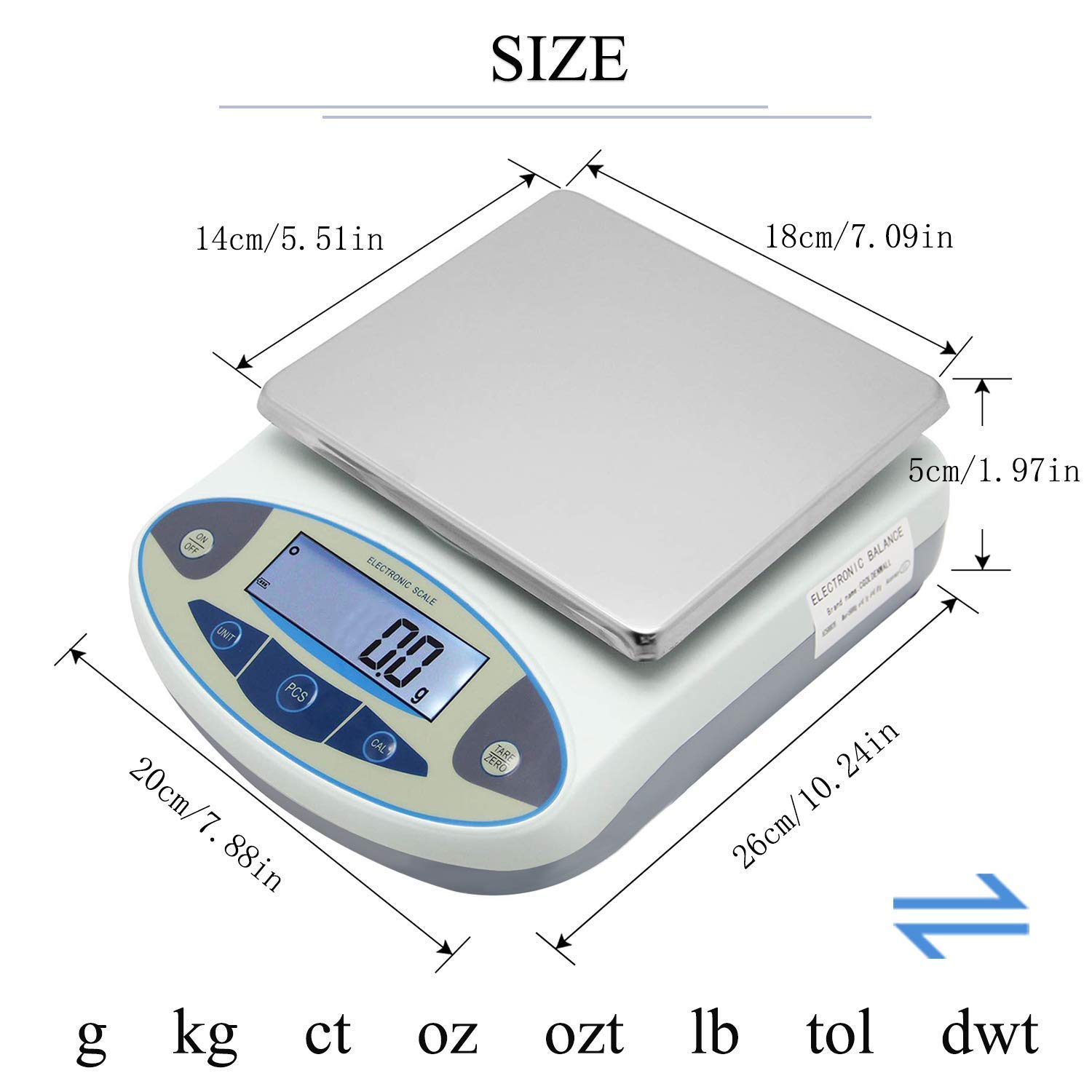 Snapklik.com : CGOLDENWALL Lab Scale 15kgx01g Digital Precision Scale ...
