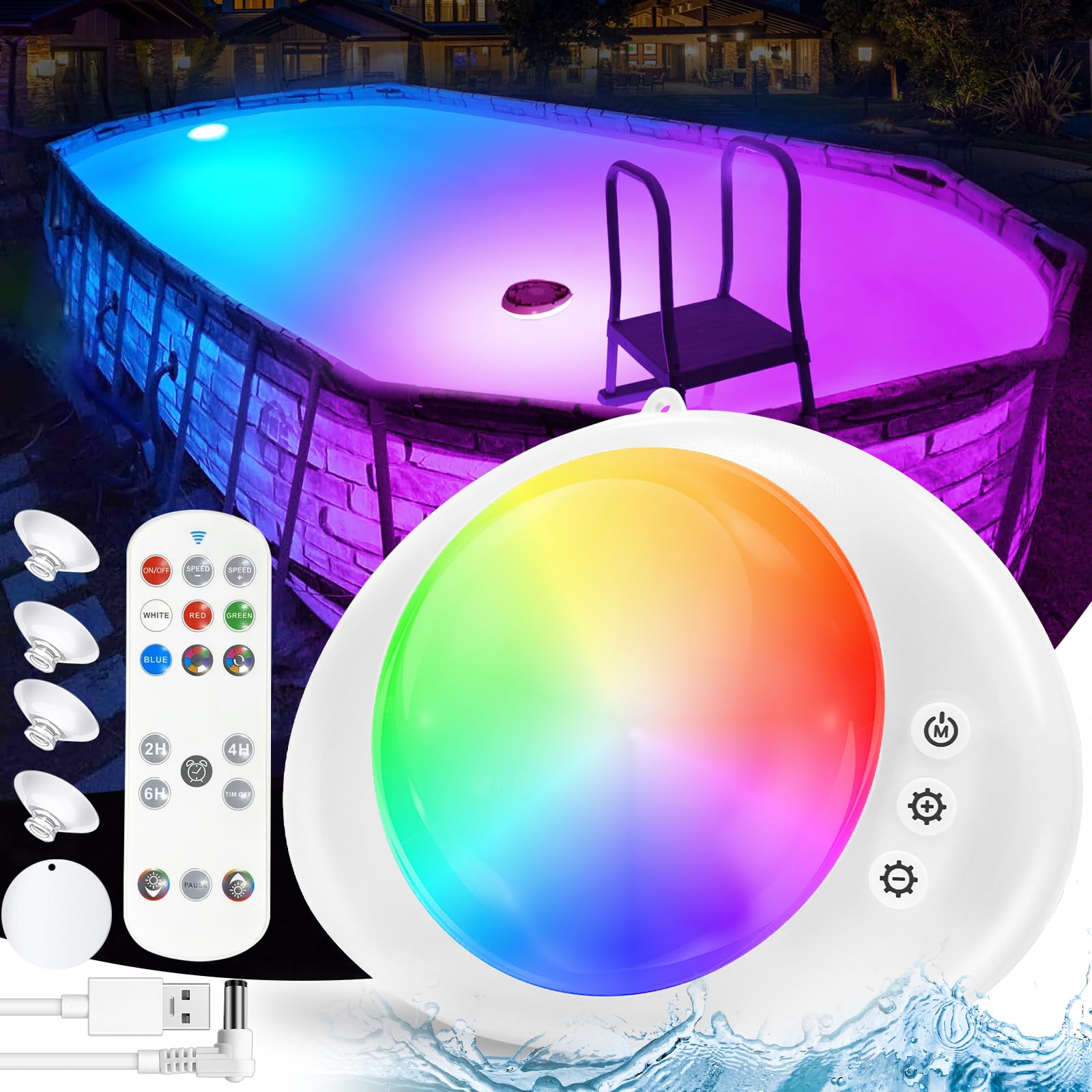 Underwater Pool Light Aurora Colored Underwater Lighting: Eye Catcher