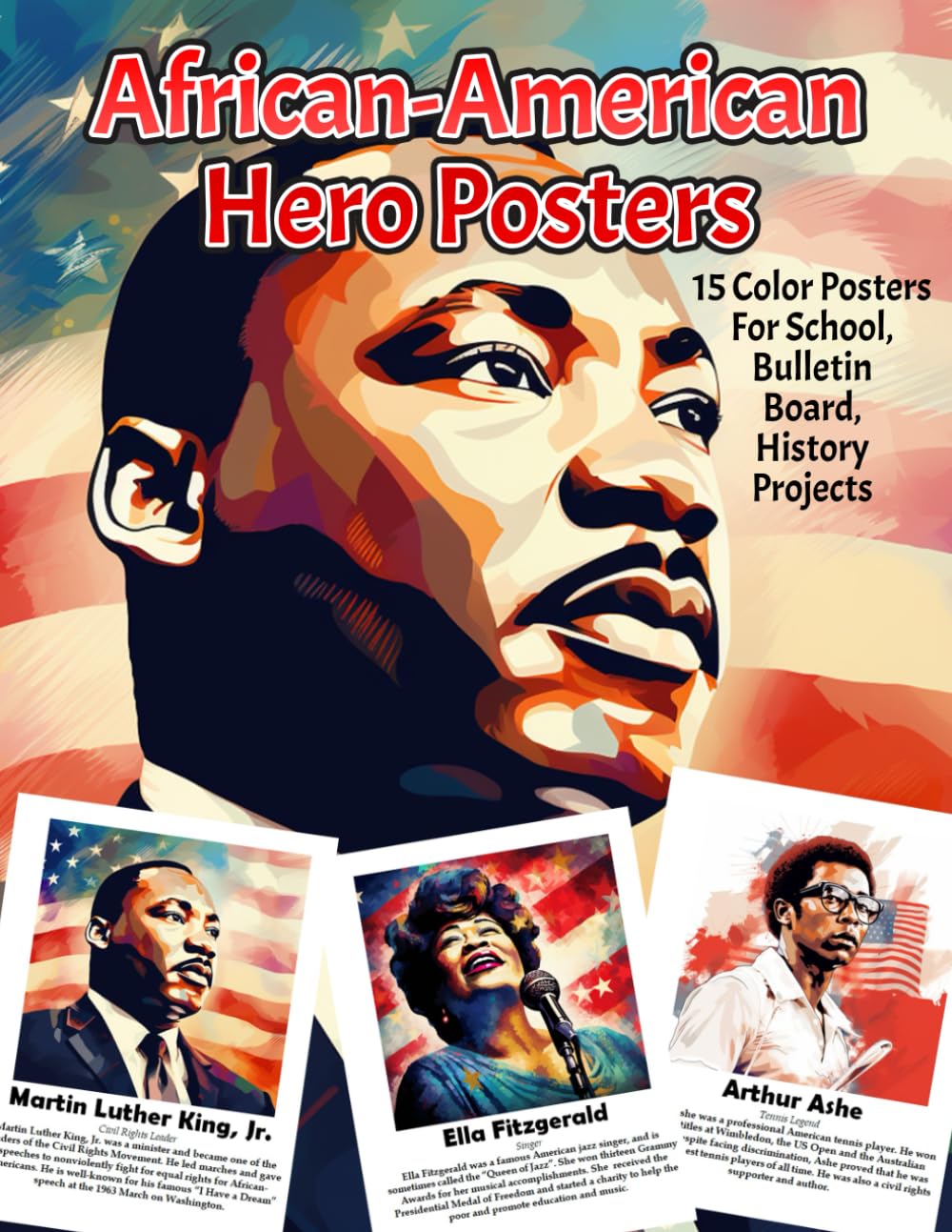 8.5x11 African-American Hero Poster Pages for Classroom Bulletin Board ...