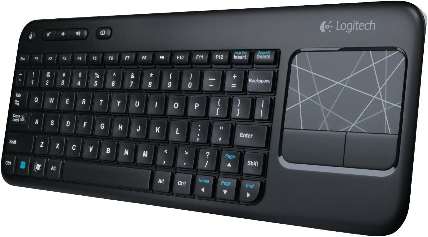 Amazon.com: Logitech Wireless Touch Keyboard K400 with Built-In Multi ...