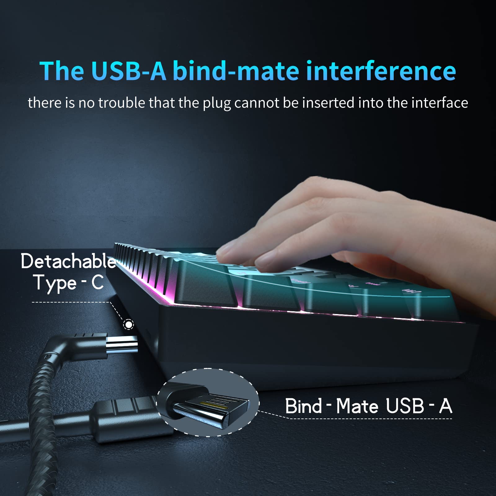 DIERYA DK61E 60% Wired Mechanical Gaming Keyboard, Hot Swap Optical ...