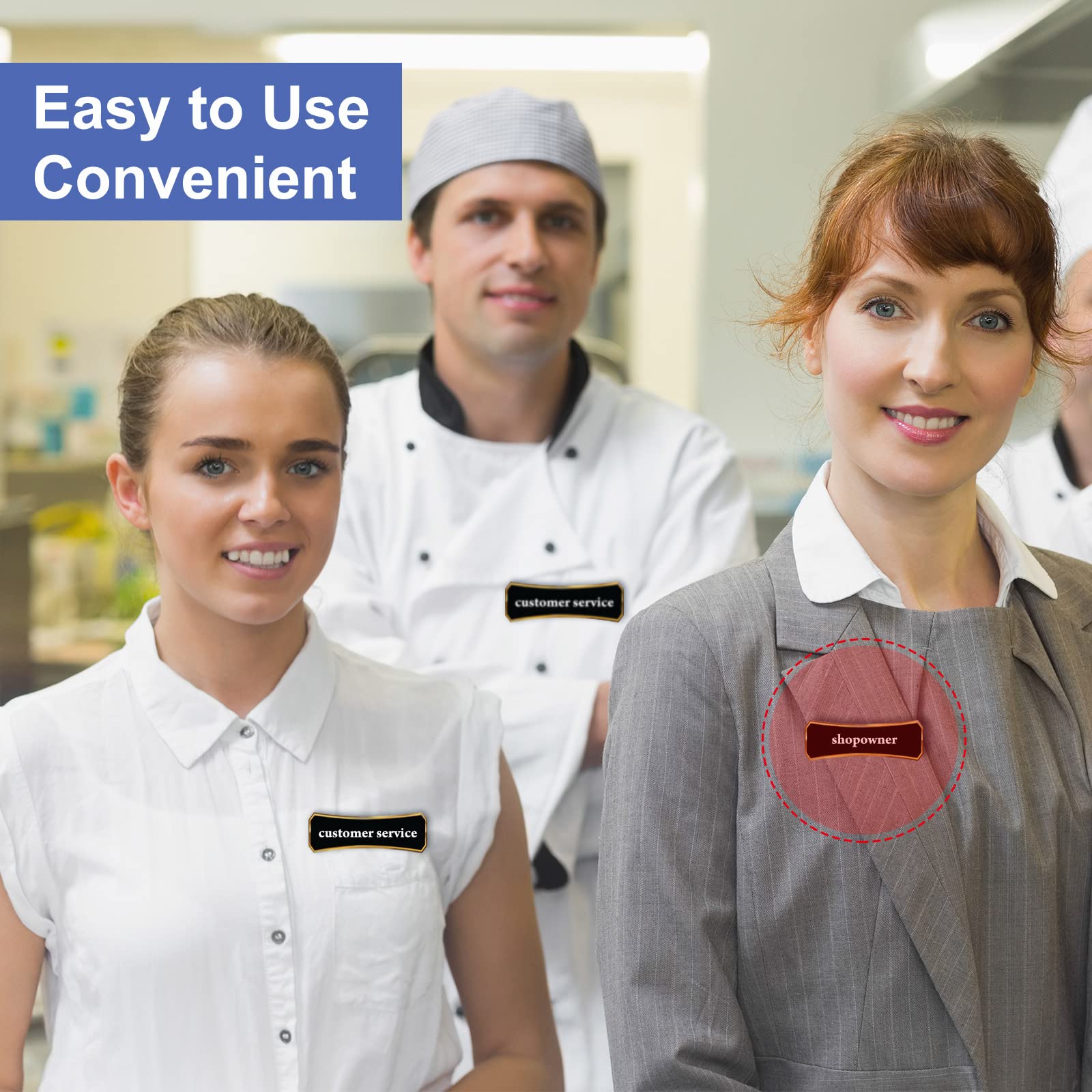 Snapklik.com : 100 Packs Magnets For Name Badge Name Tags