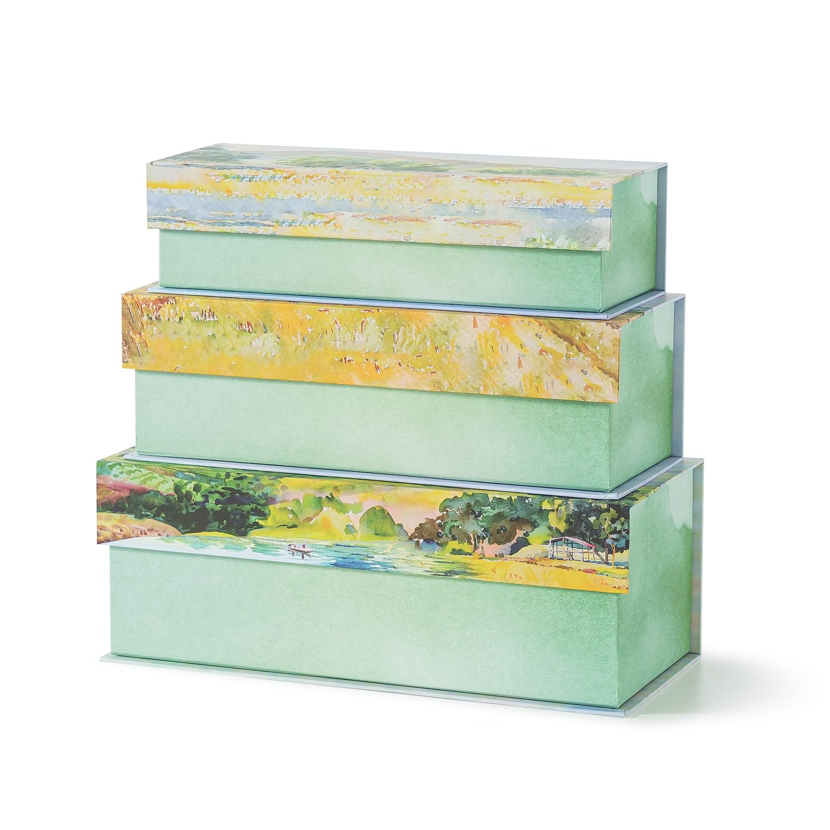 Amazon.com: Soul & Lane Decorative Storage Boxes with Lids, Set of 3 ...