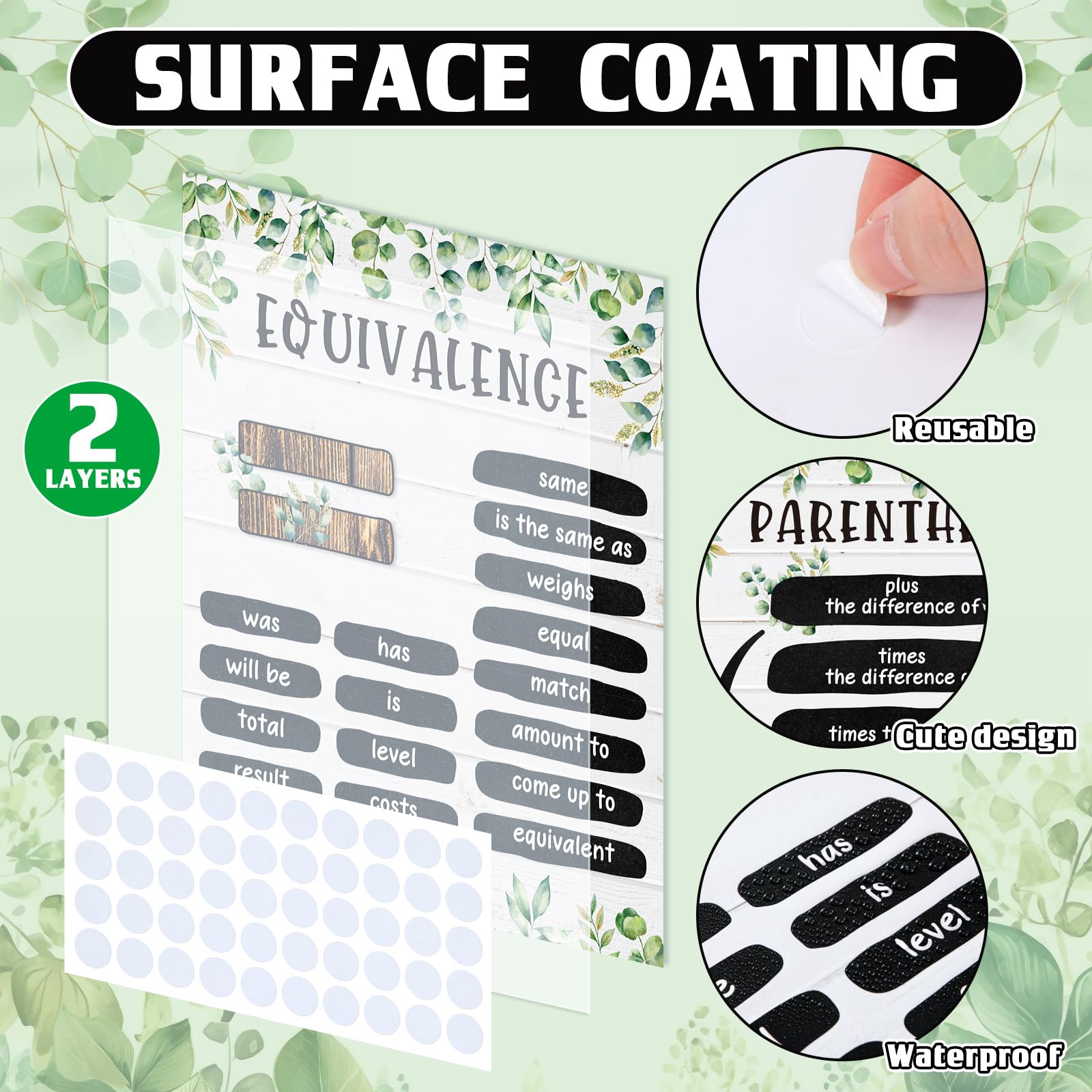 Snapklik.com : 6 Farmhouse Math Terms Posters For School Classroom ...