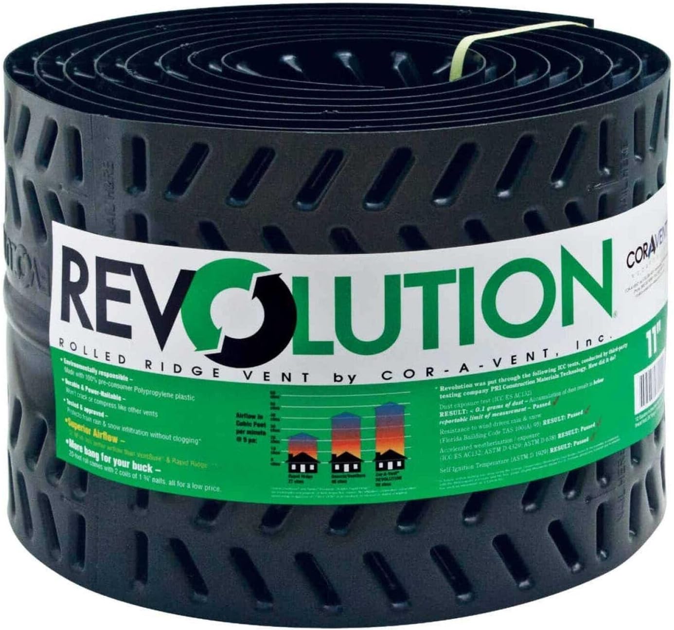 Cor-A-Vent Revolution Rolled Ridge Vent - Amazon.com