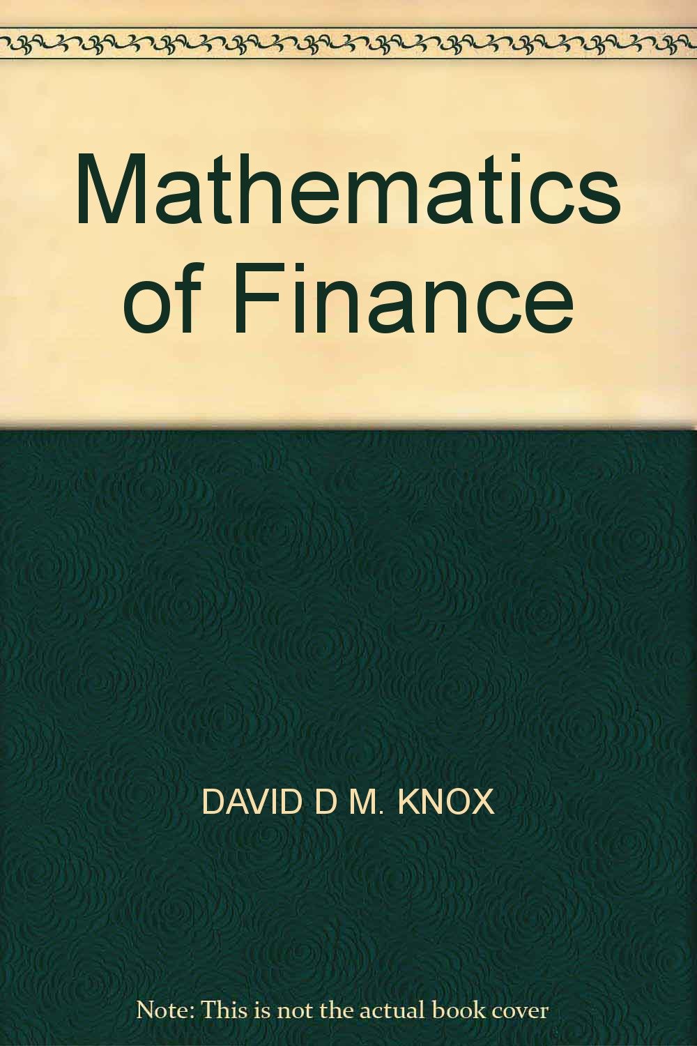 Mathematics of Finance: Robert L. Brown: 9780070285514: Amazon.com: Books