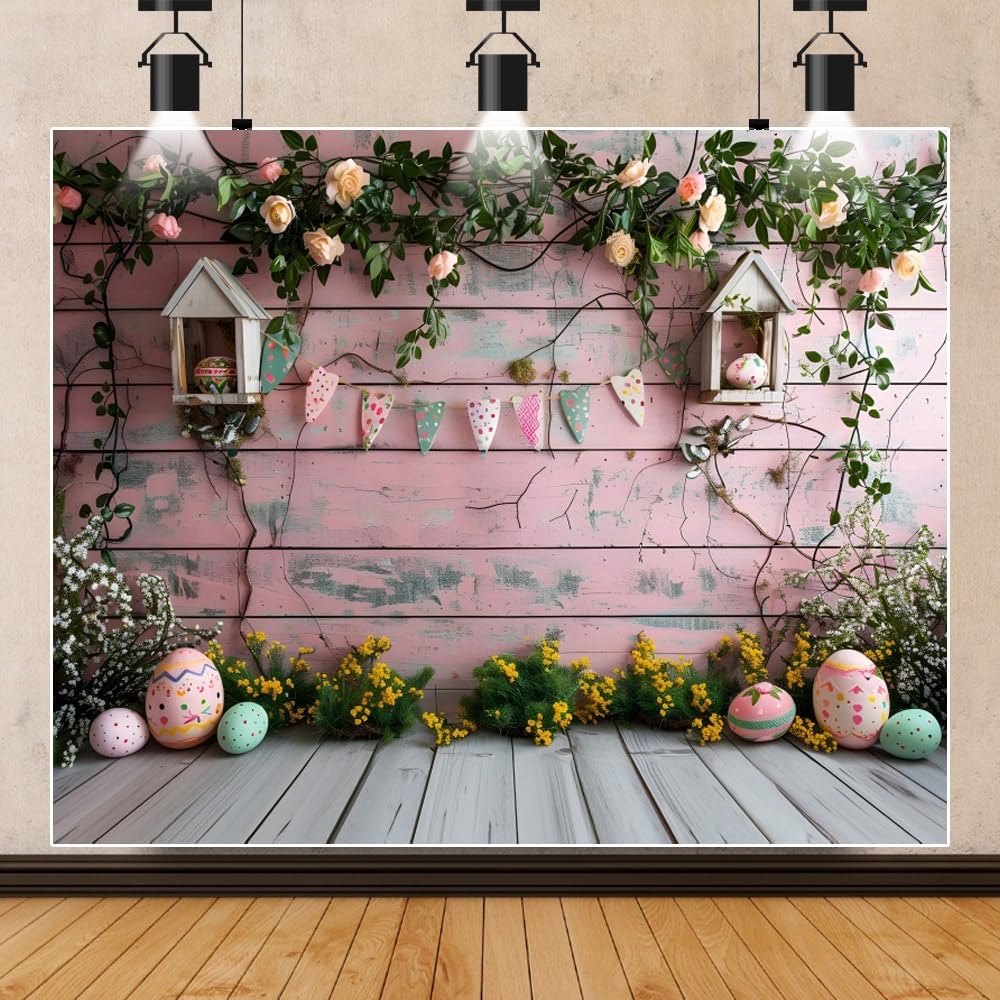 Amazon.com : AIIKES 8x6ft Easter Backdrop Spring Garden Photography ...