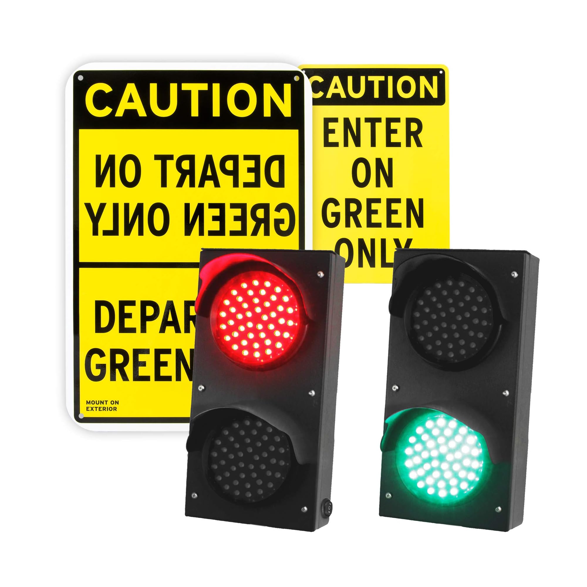 Amazon.com: Signaworks LED Loading Dock Stop-Go Light Kit, 2 Way Red ...
