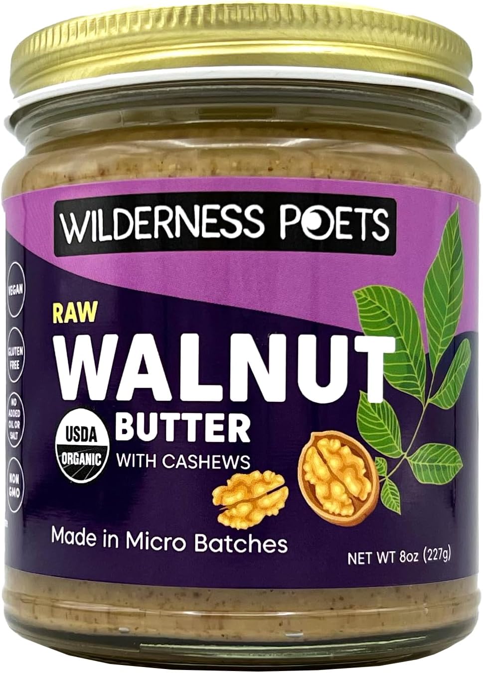 Amazon.com : Gopal’s Sprouted Organic Raw Walnut Butter, 100% Gluten ...
