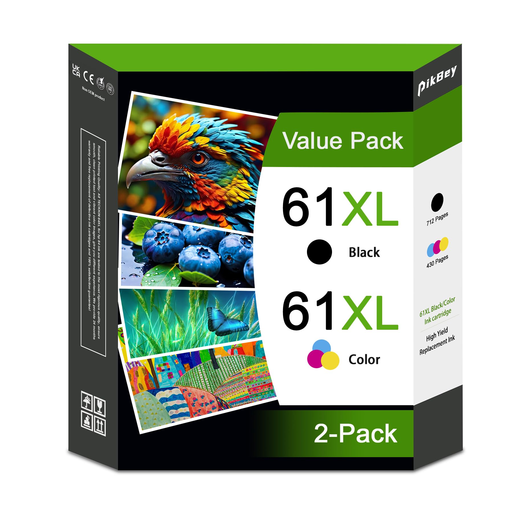 Amazon.com: 61XL Ink Cartridge Combo Pack Replacement for HP Ink 61 ...