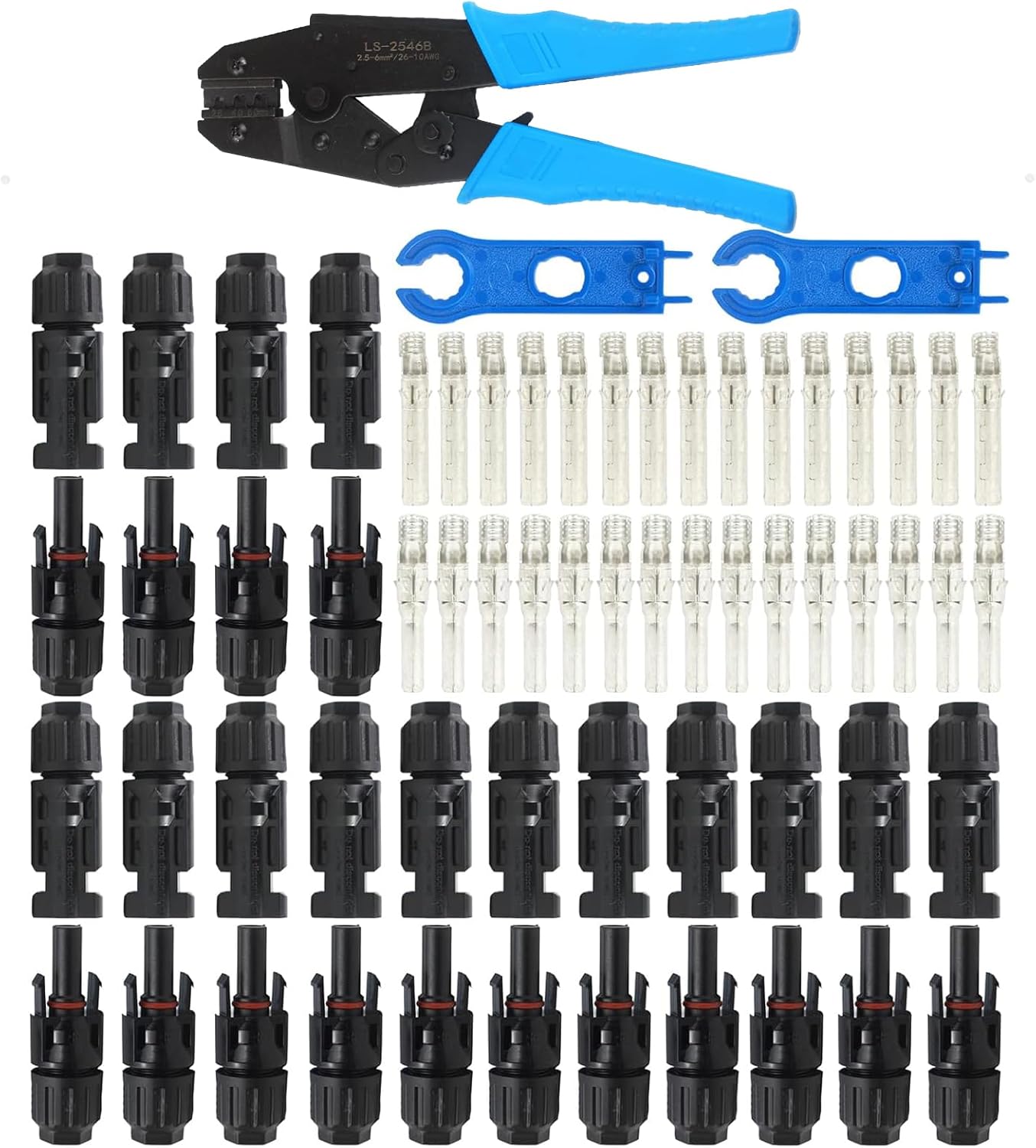 Amazon.com: HEMRUNK 30PCS Solar Connectors Male Female with Dual ...