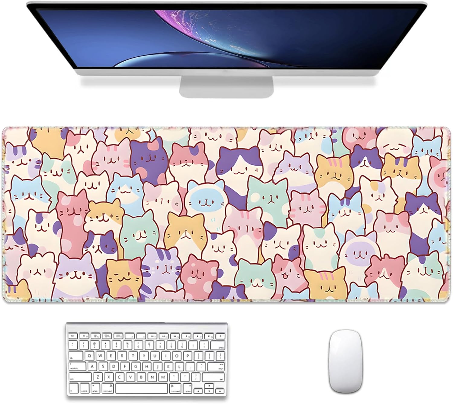 Amazon.com: Gaming Mouse Pad XL Extended Anime Mouse Pad 31.5x11.8 inch ...