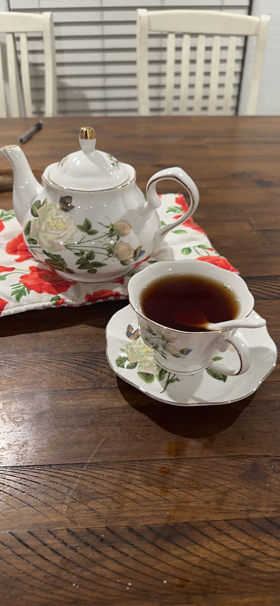 $8/mo - Finance 14 Piece European Ceramic Tea Set Coffee Set Porcelain ...