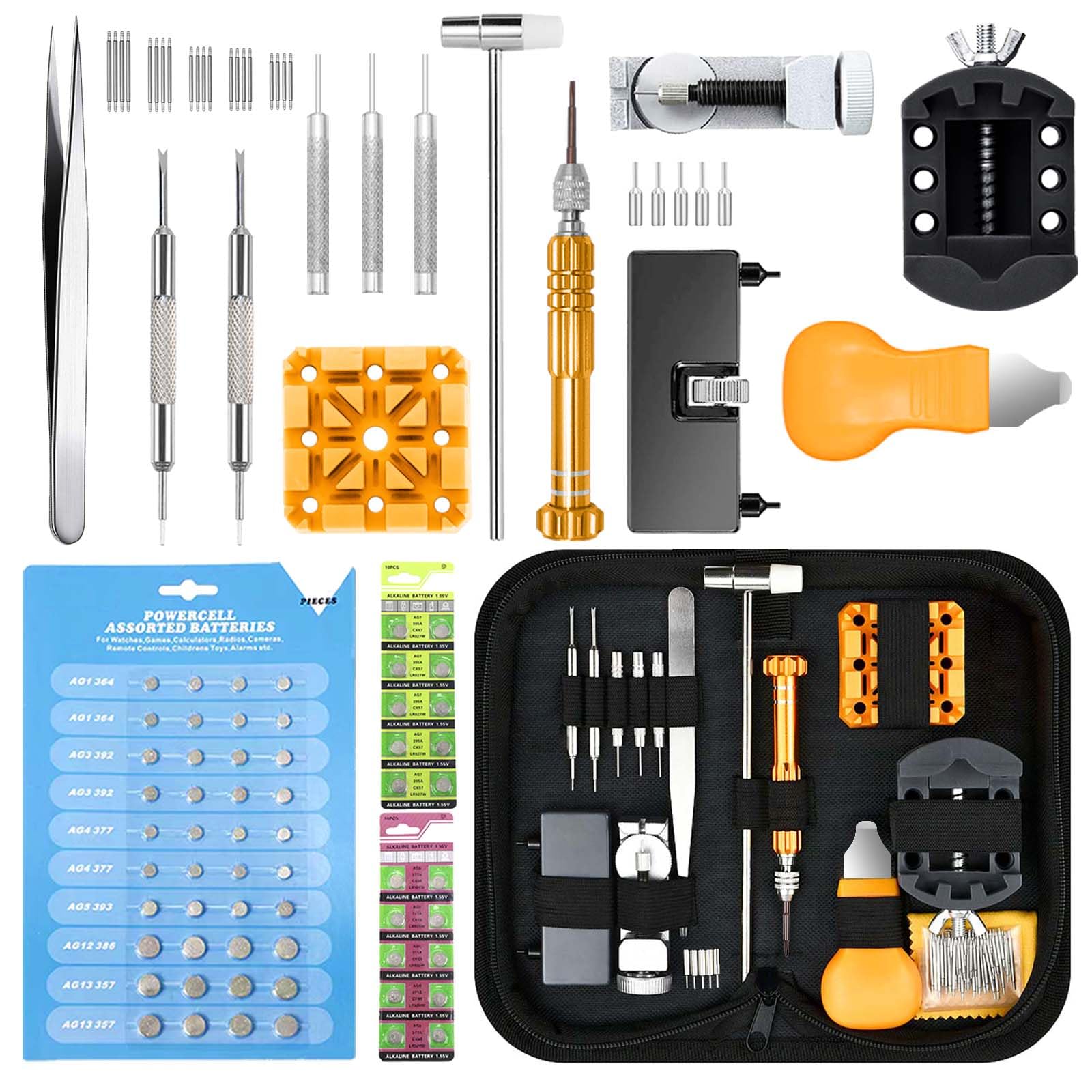 Amazon.com: GLDCAPA Watch Battery Replacement Tool, Watch Repair Kit ...