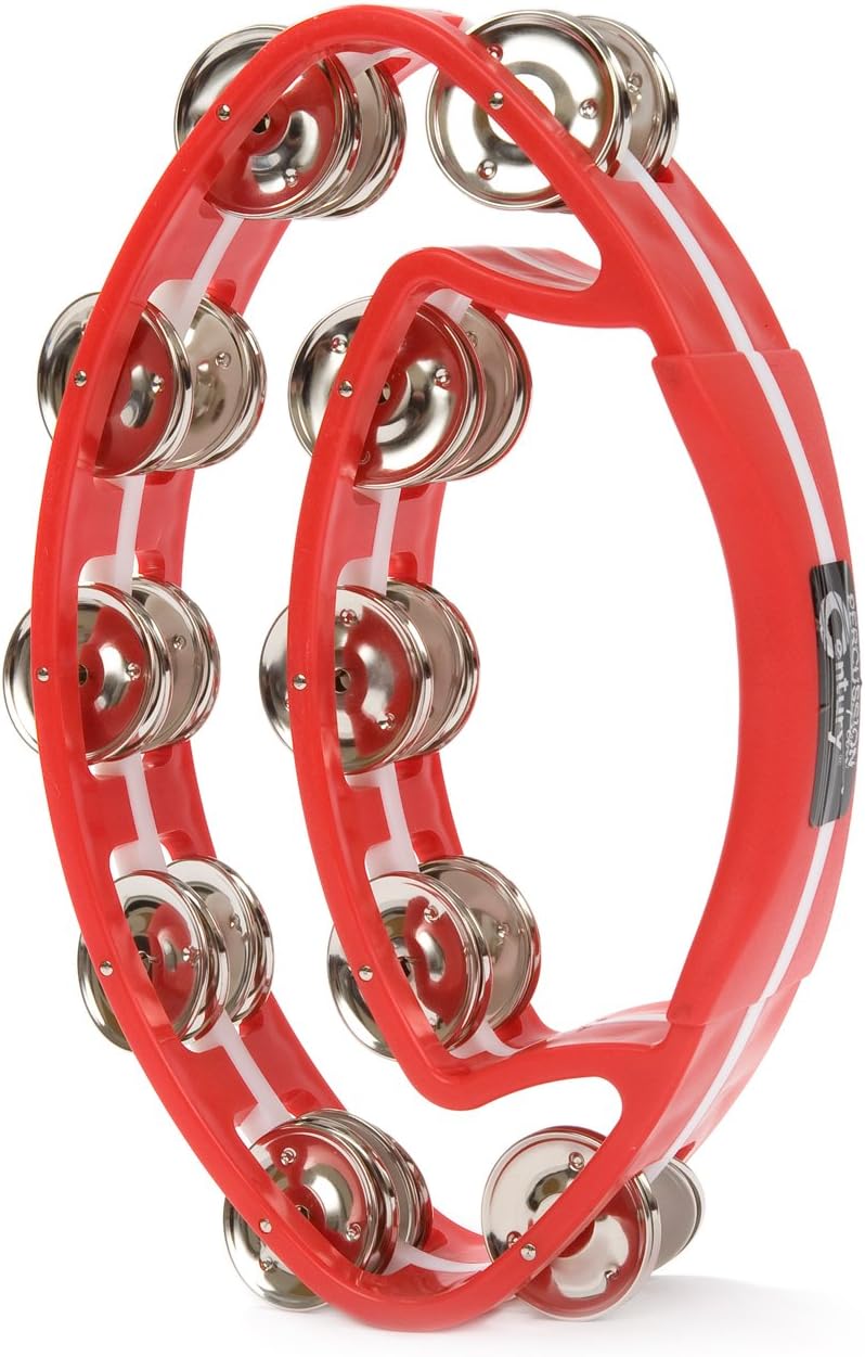 Amazon.com: Percussion Plus Double Oval Tambourine - Red : Musical ...