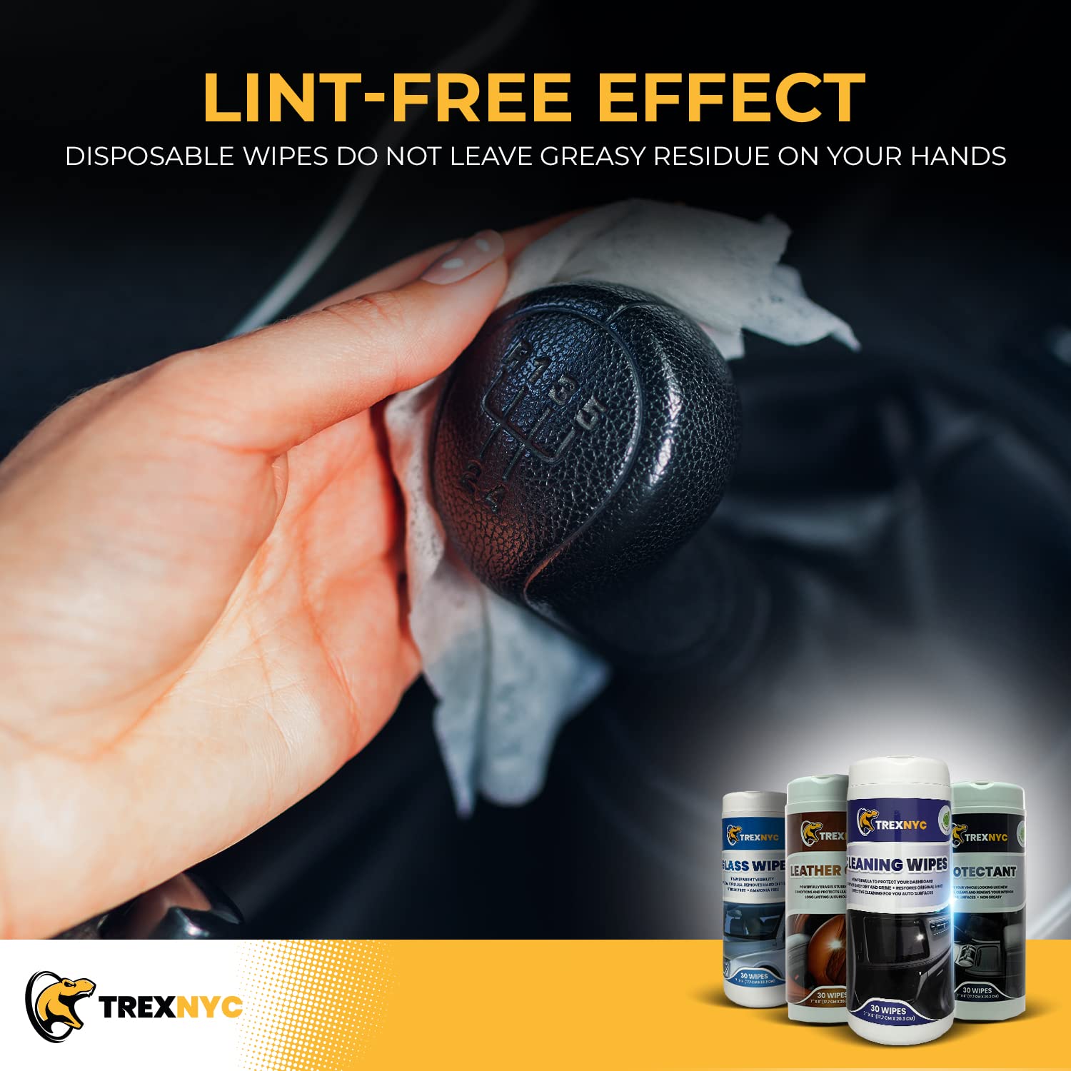 Snapklik.com : TrexNYC Protectant Wipes, Car Interior Cleaner To ...