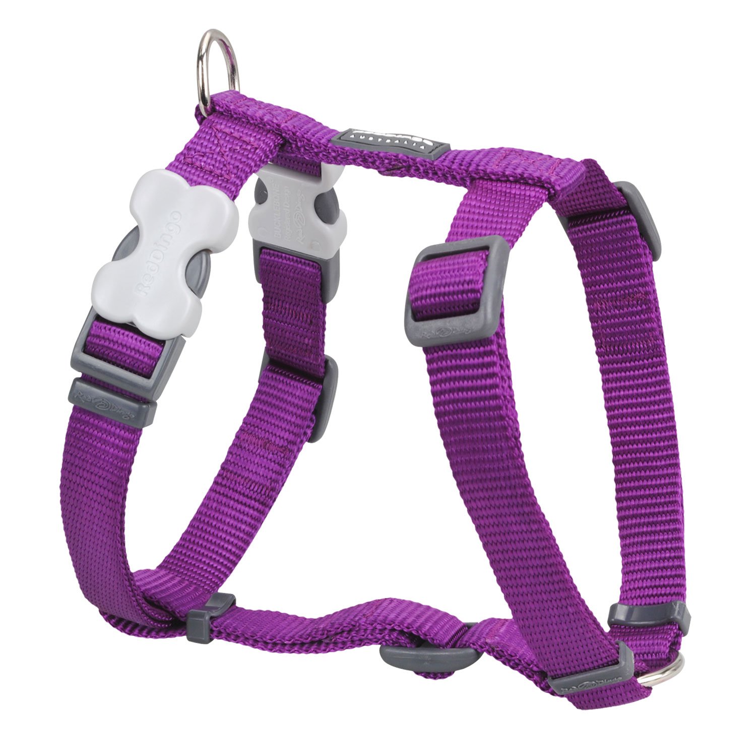 Red Dingo Classic Dog Harness Plain, Purple, Small 15mm : Amazon.co.uk ...