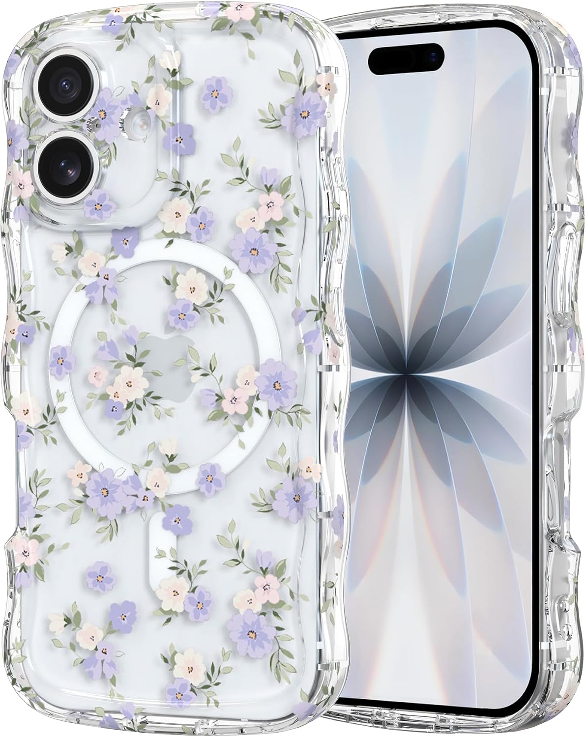 Amazon.com: RALEAVO for iPhone 17 Case Cute Floral Pattern Design ...