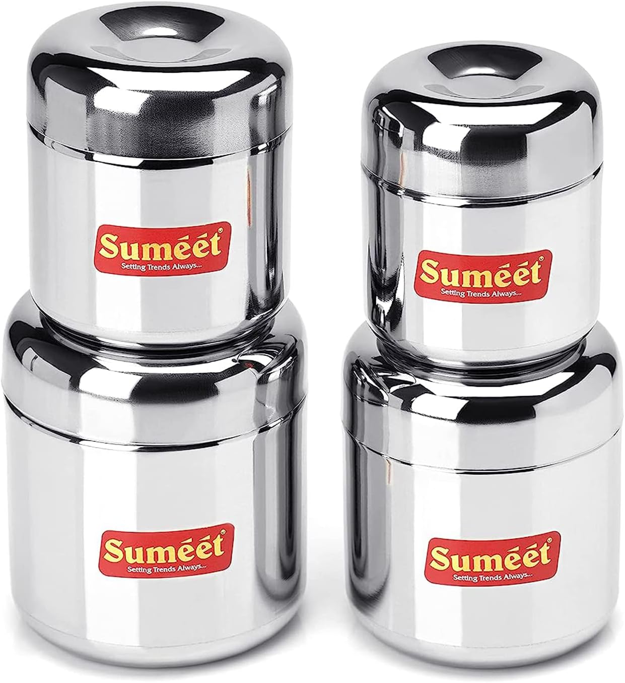 Amazon Brand - Solimo Stainless Steel Nested Container Set (3 pieces ...