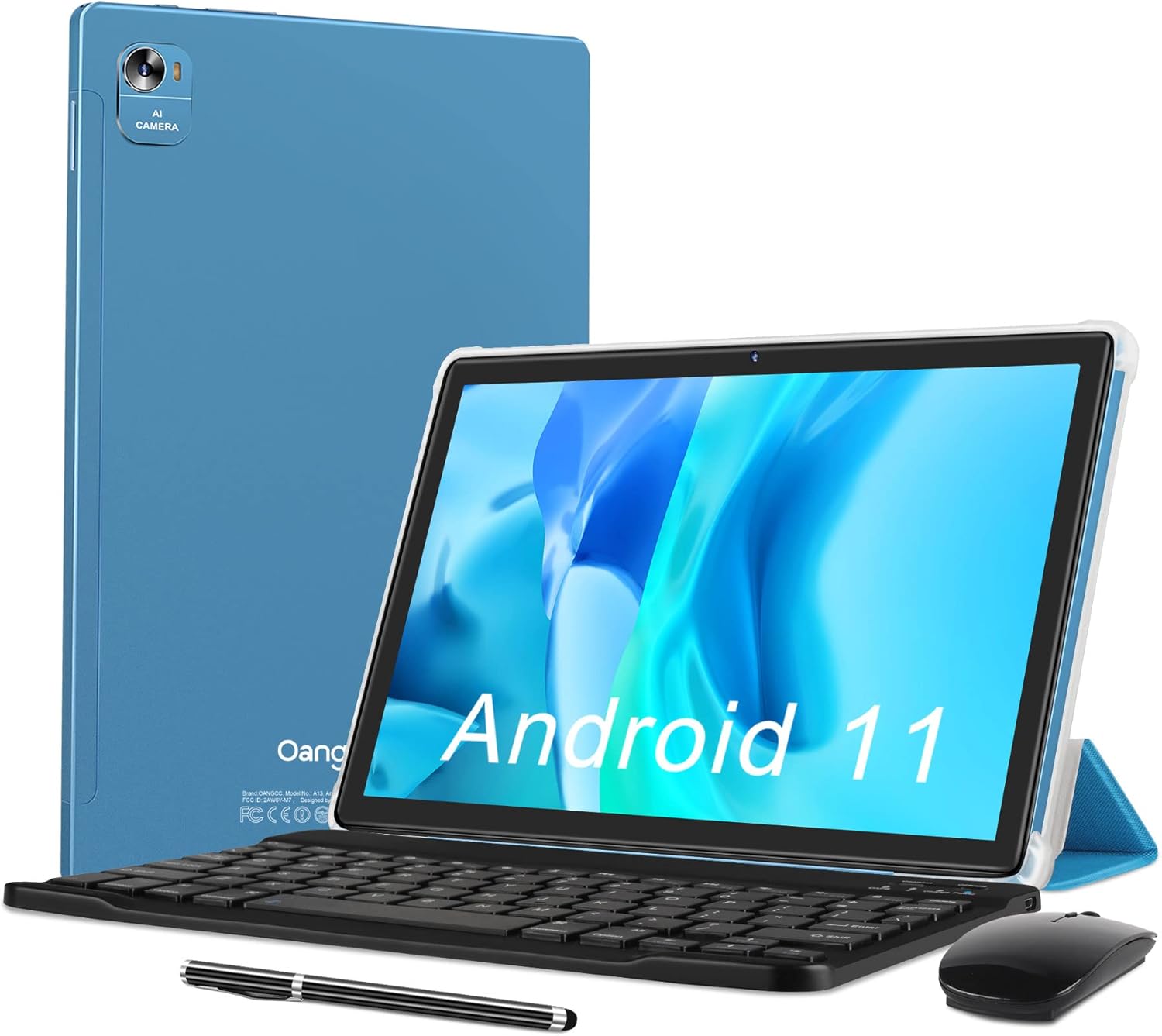 Amazon.com : Oangcc 10.1" Android 11 Tablet, 2 in 1 Tablet 4GB RAM 64GB ...