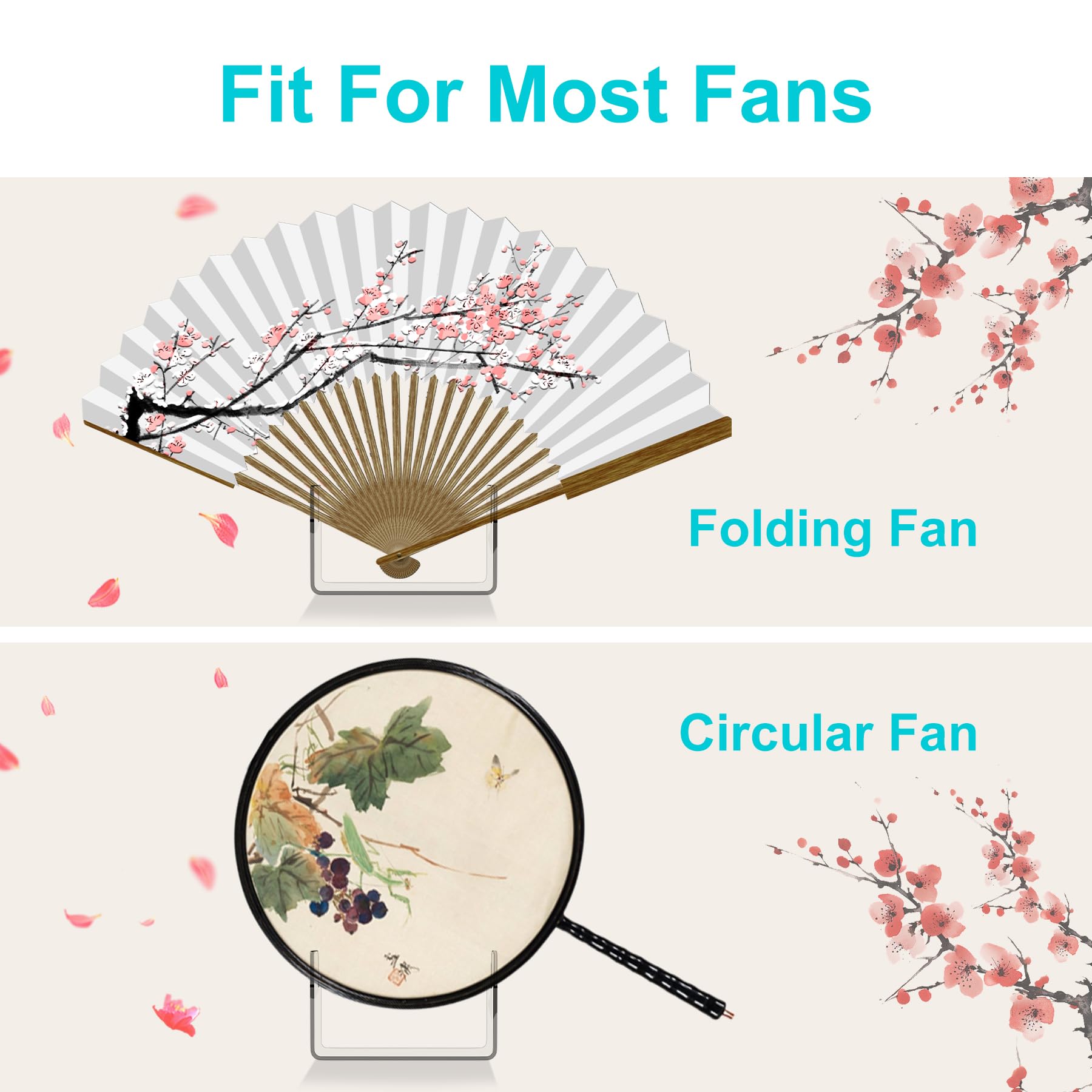 Snapklik.com : Boloyo Acrylic Fan Display Stand, Clear Fan Display ...