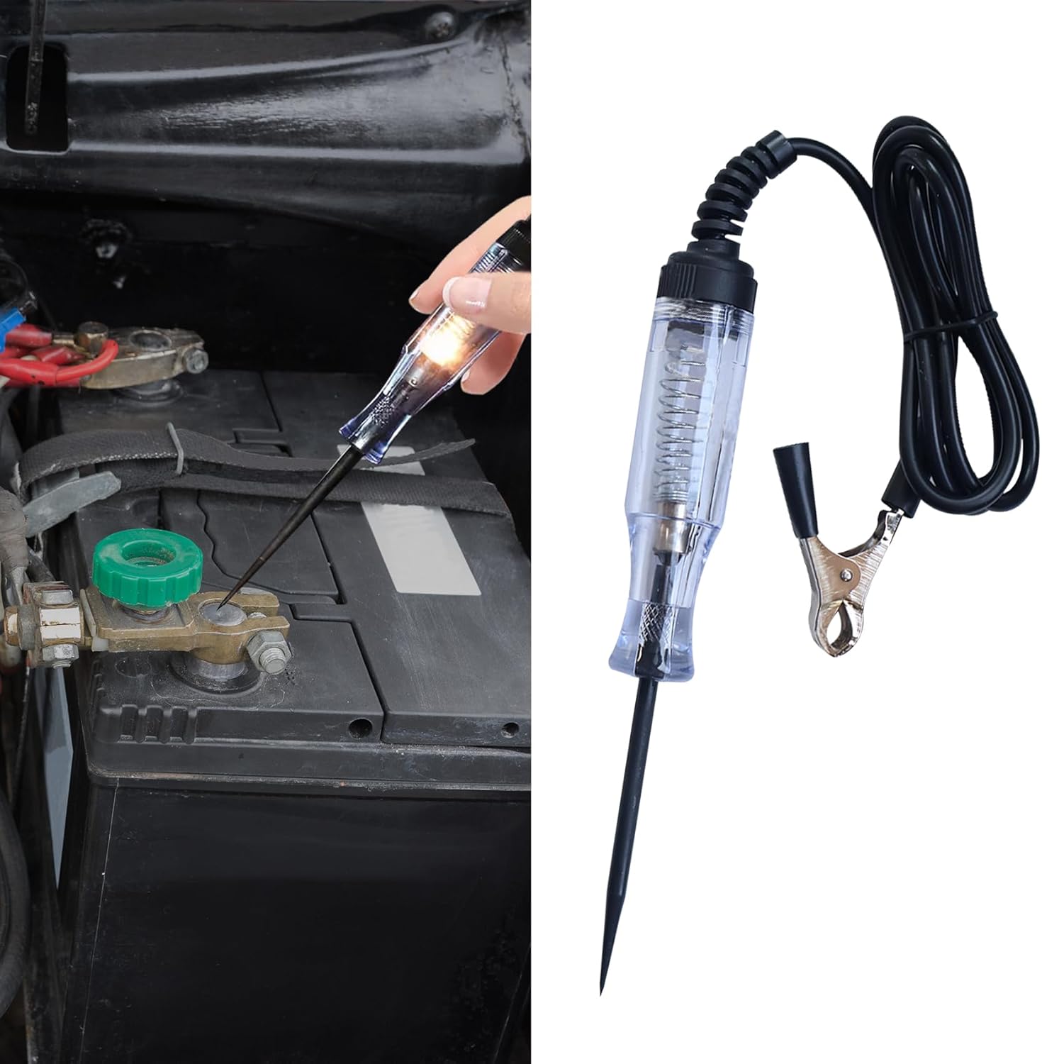 Amazon.com: Kutyun Test Light Automotive, 6V-12V-24V DC Car Circuit ...