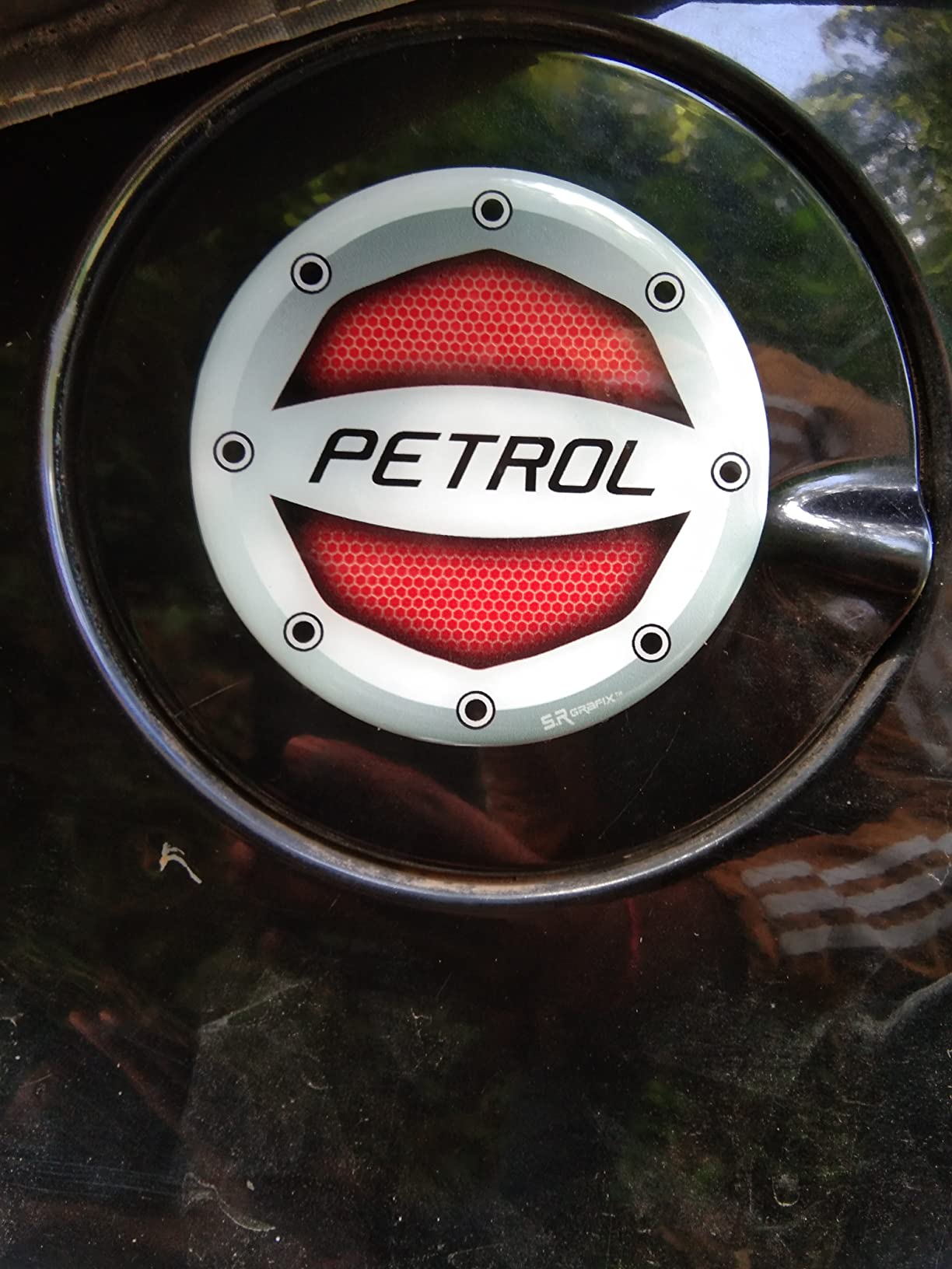 Ramanta Car Petrol Sticker Red Reflective Rubber Petrol Sticker ...