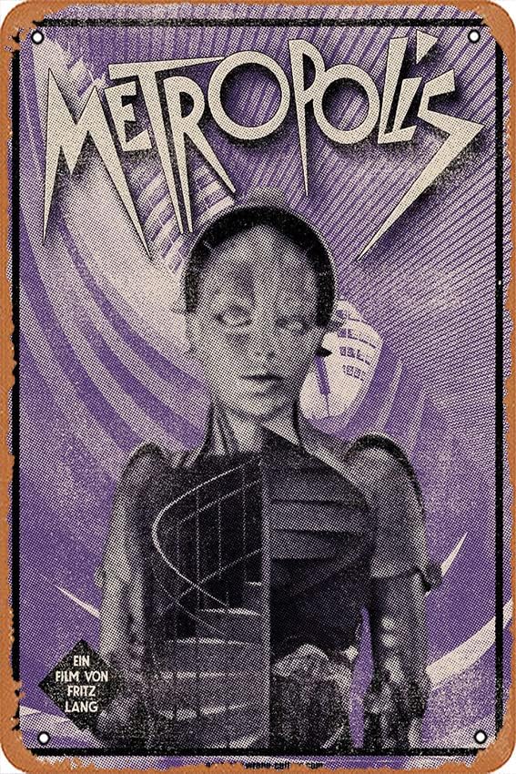 Amazon.com : Retro Tin Sign Metropolis Movies Poster Tin Signs ...