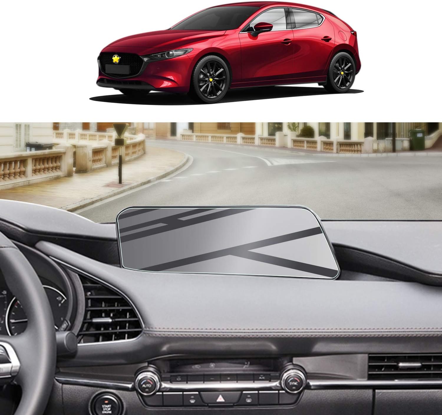 Amazon.com: TTCR-II For Mazda MAZDA3 Screen Protector 2019-2024 and For ...
