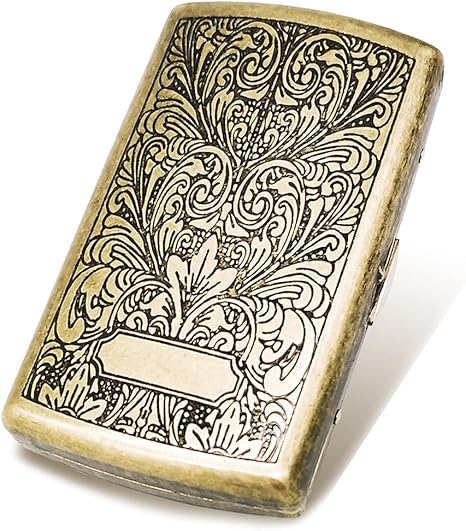 Amazon.com: Cigarette Case Mini Tobacco Box Metal Retro 85mm 3.74 Inch ...