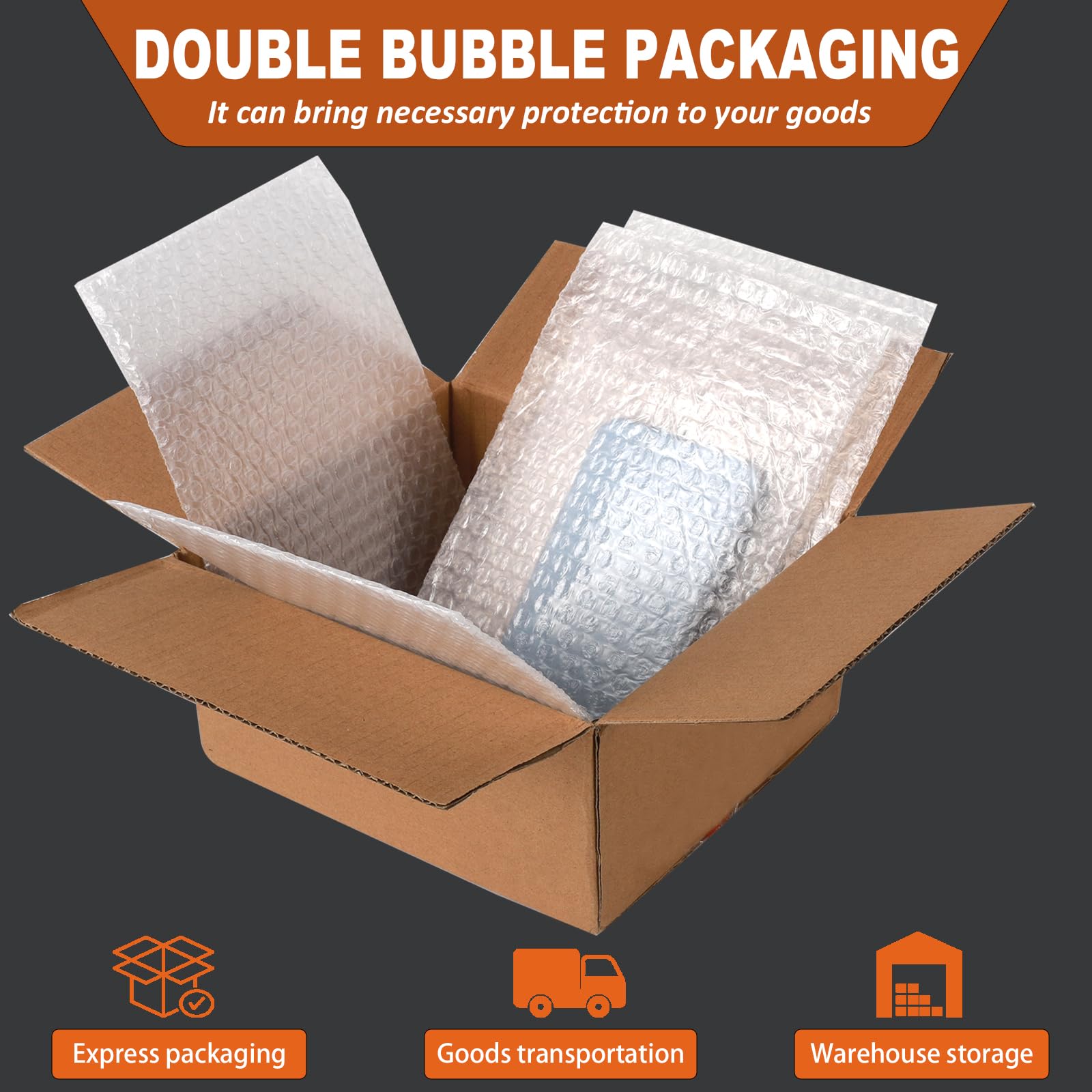 Bubble Pouch 50-Pack 12x12" Es - Double Walled Shipping Bags For ...