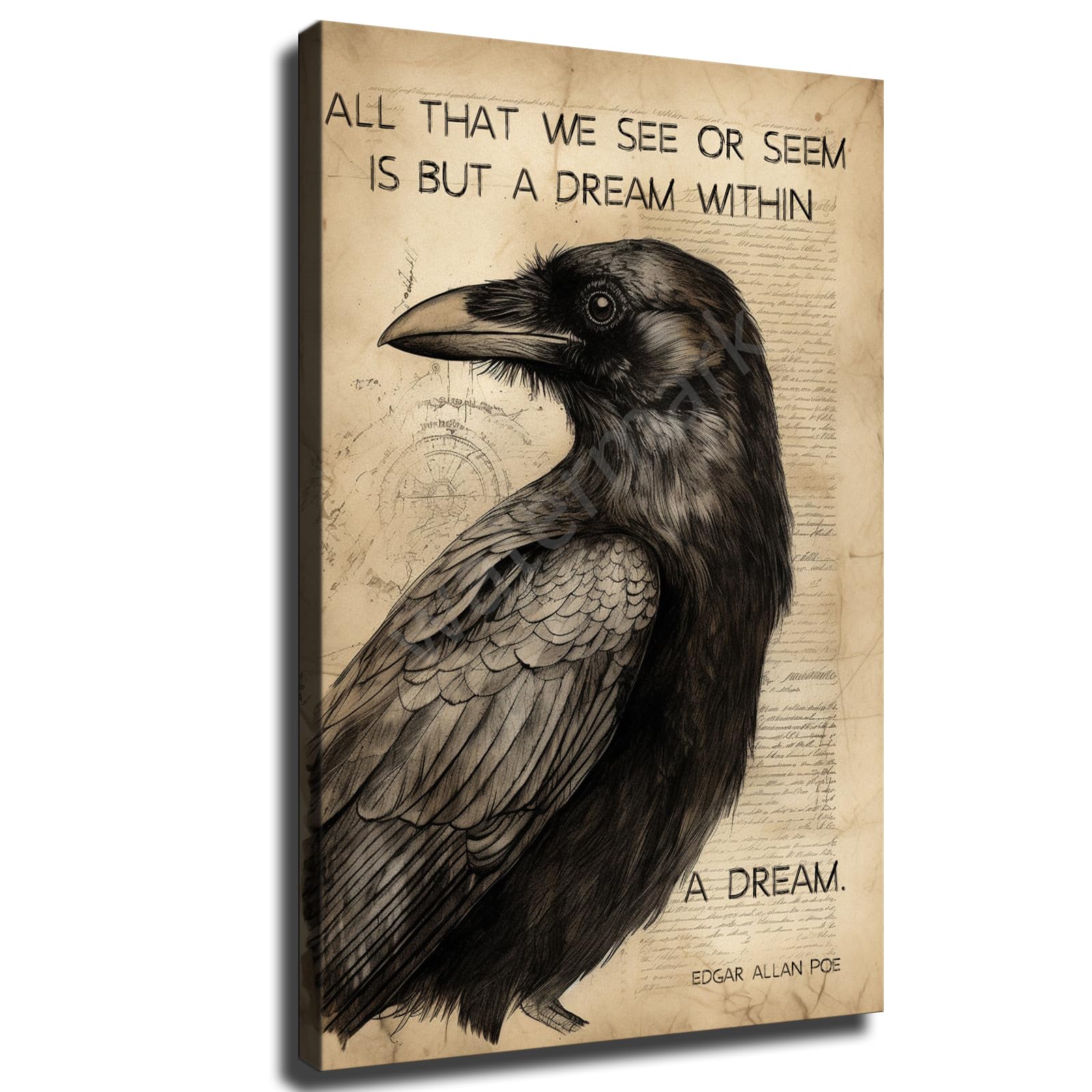 Edgar Allan Poe Art Raven The Raven. Edgar All Poe | Art