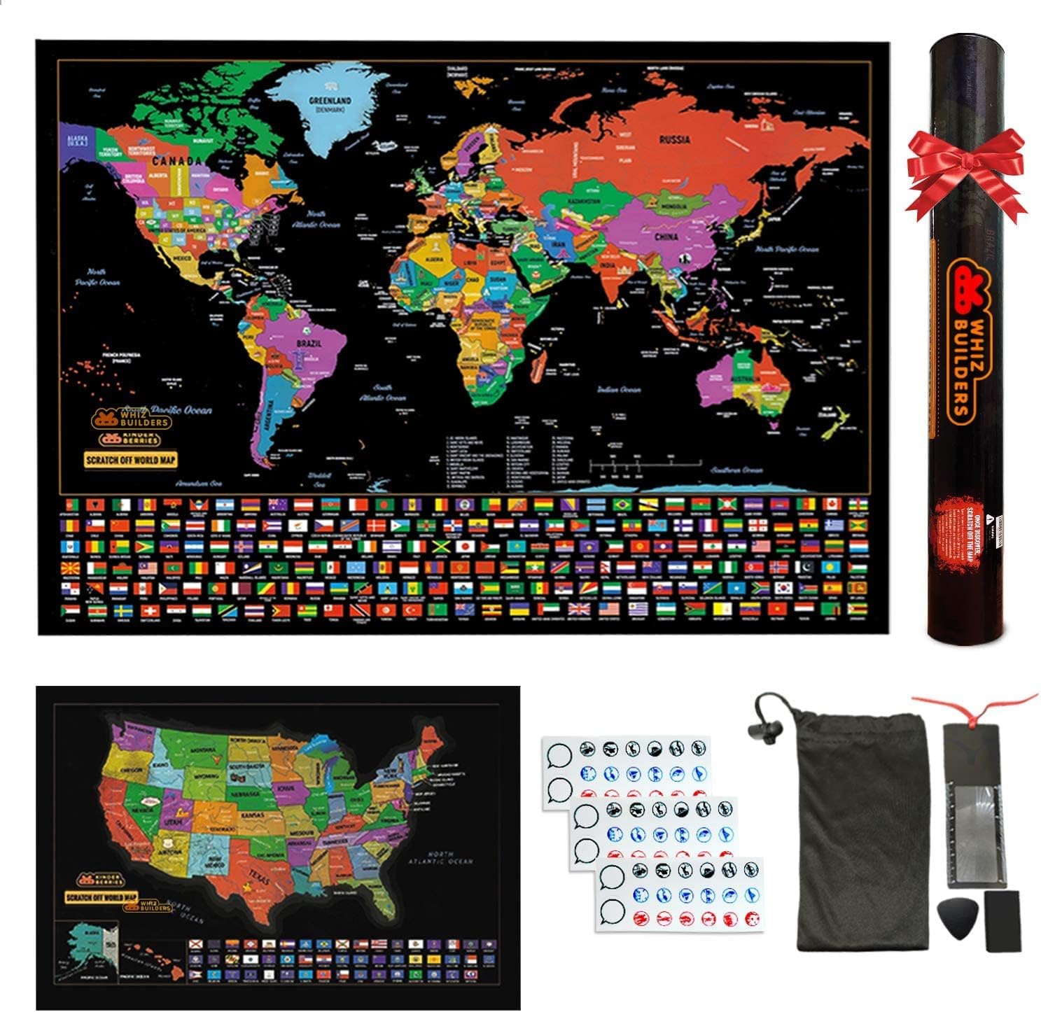 Amazon.com : Scratch Off Map of The World : United States USA ...