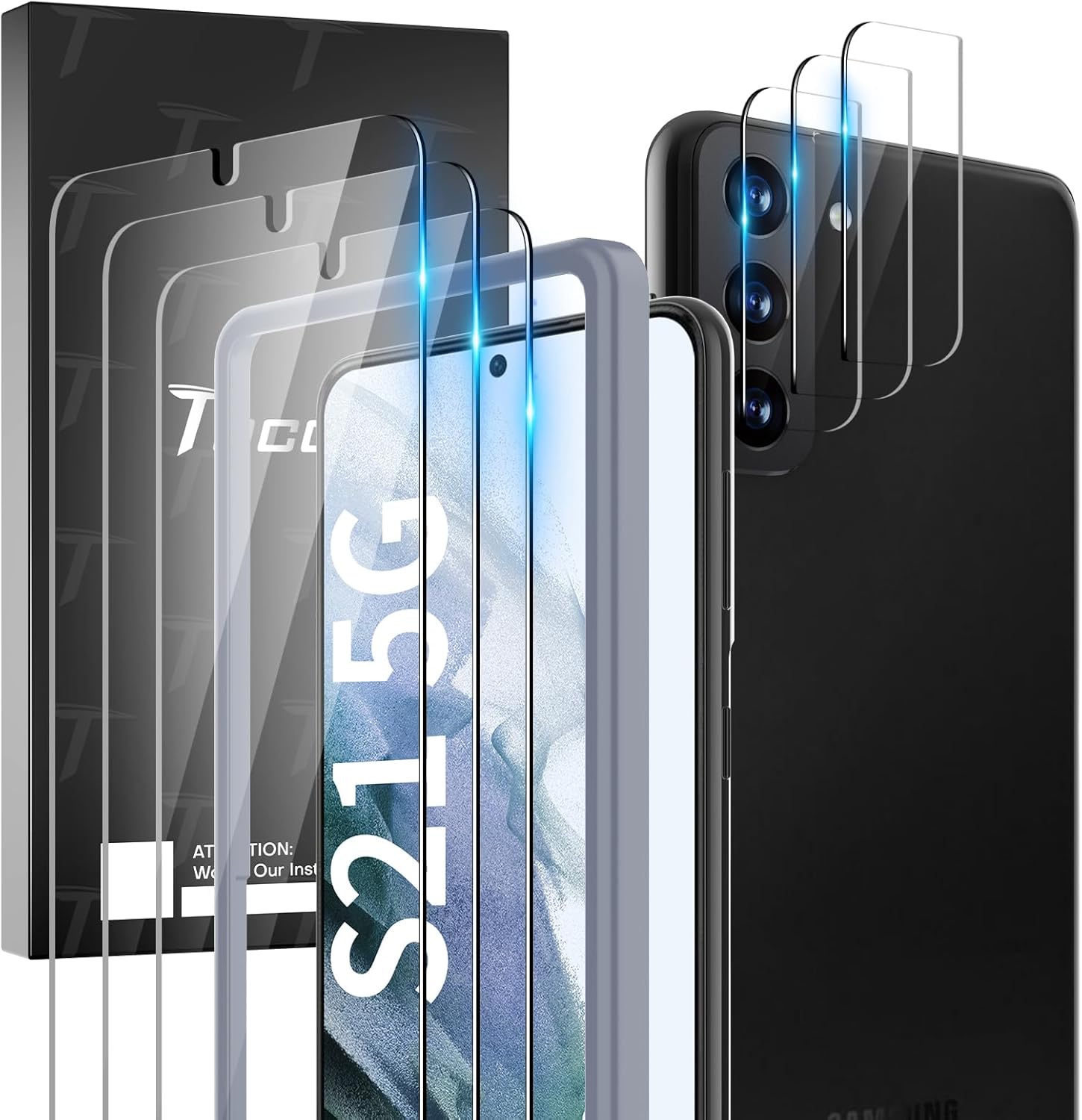 Amazon.com: TOCOL 6 Pack Compatible with Samsung Galaxy S21 5G 6.2 inch ...