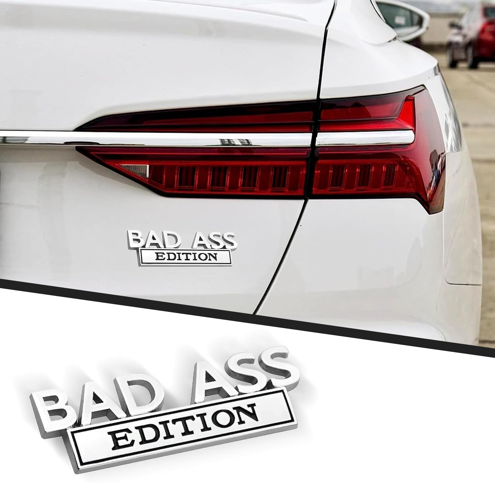 Snapklik.com : Nodteem 1 PC Car Fender Badge Decal, 3.93" X 1.33" Bad ...