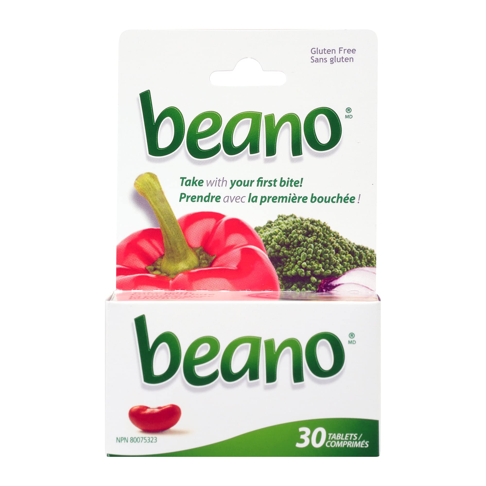 Beano Tablets, Digestive Enzyme Supplements for Gas Relief - 30 Count ...