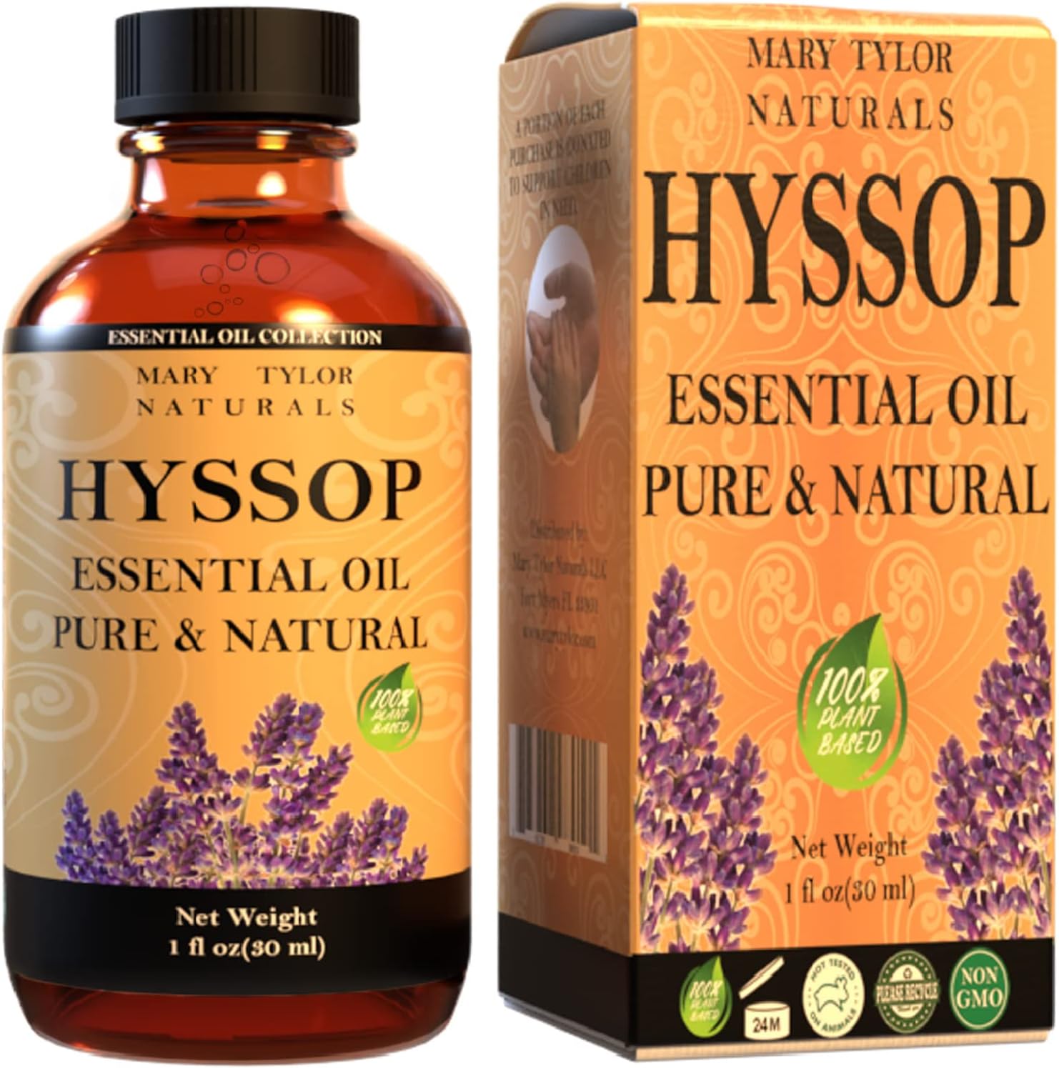 Amazon.com: Healing Solutions Hyssop Essential Oil (10ml, 0.33 oz ...
